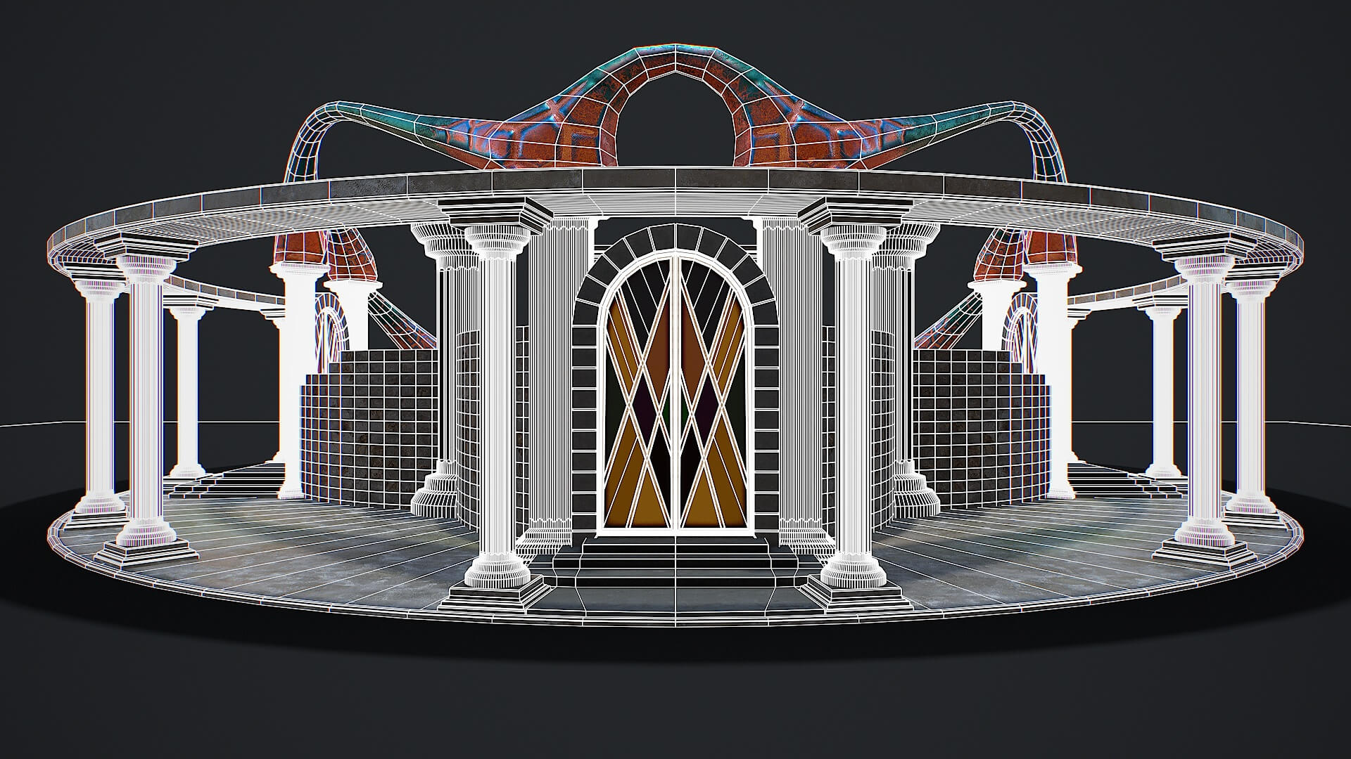 Fantasy Fight Arena - 3D Model by Nicu_Tepes