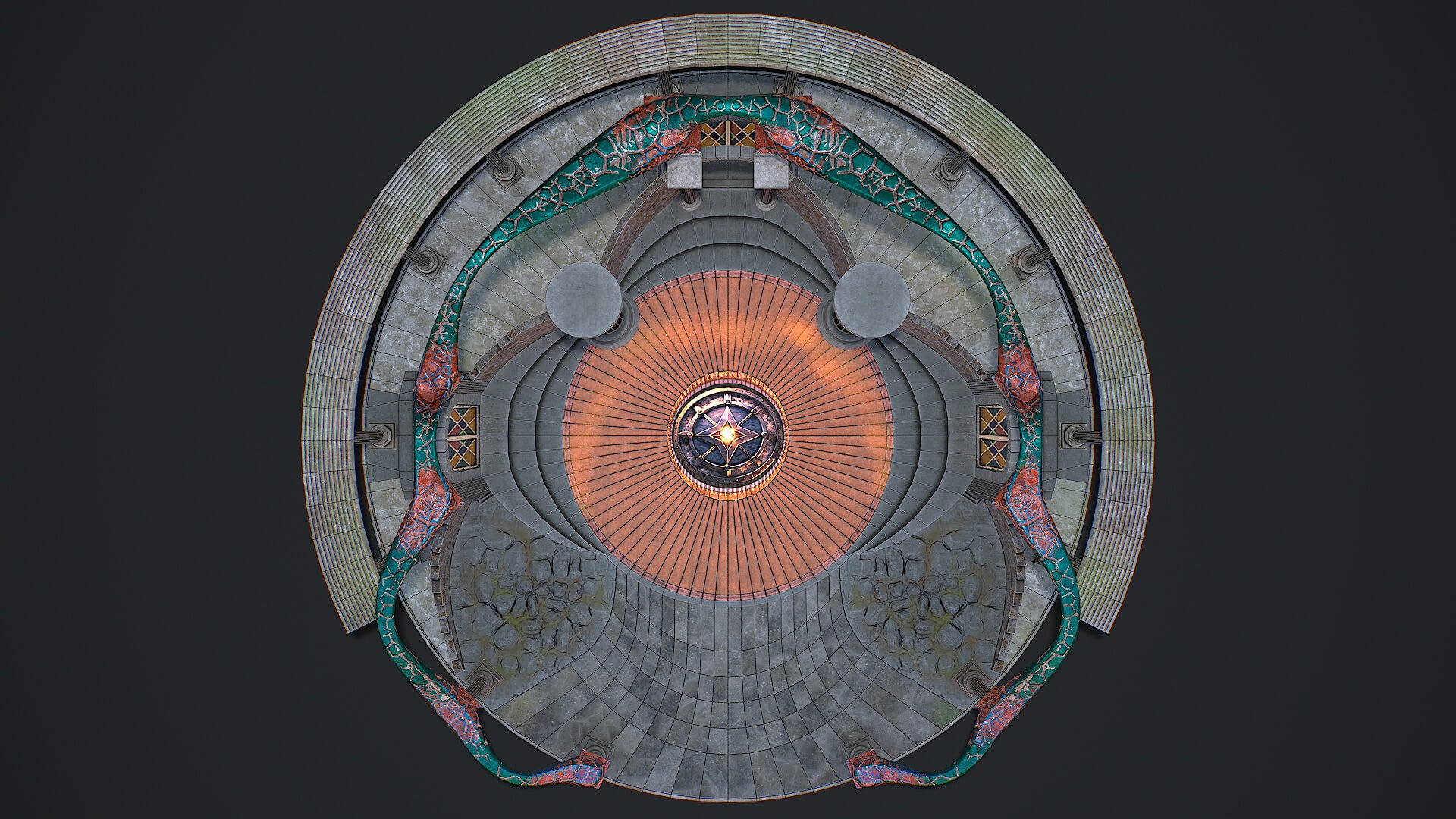 Fantasy Fight Arena - 3D Model by Nicu_Tepes