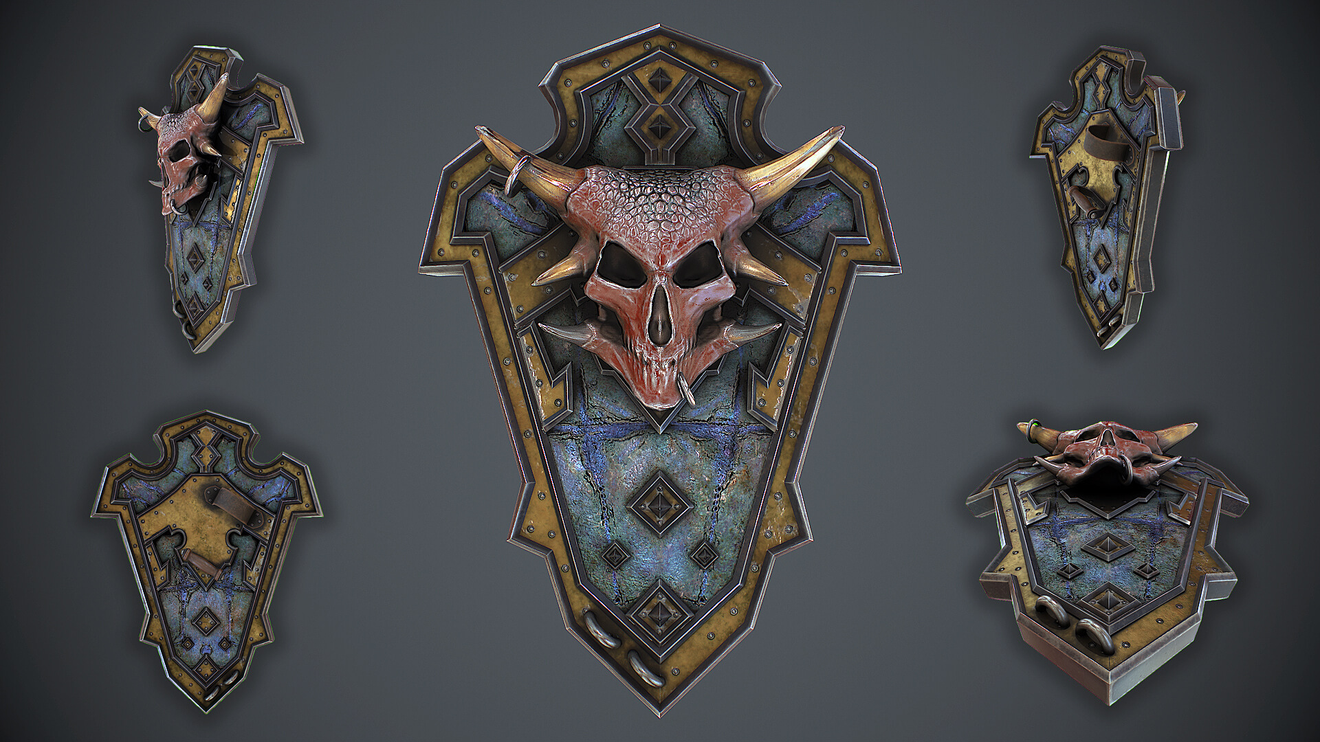 Fantasy Shield 3 - 3D Model by Nicu_Tepes