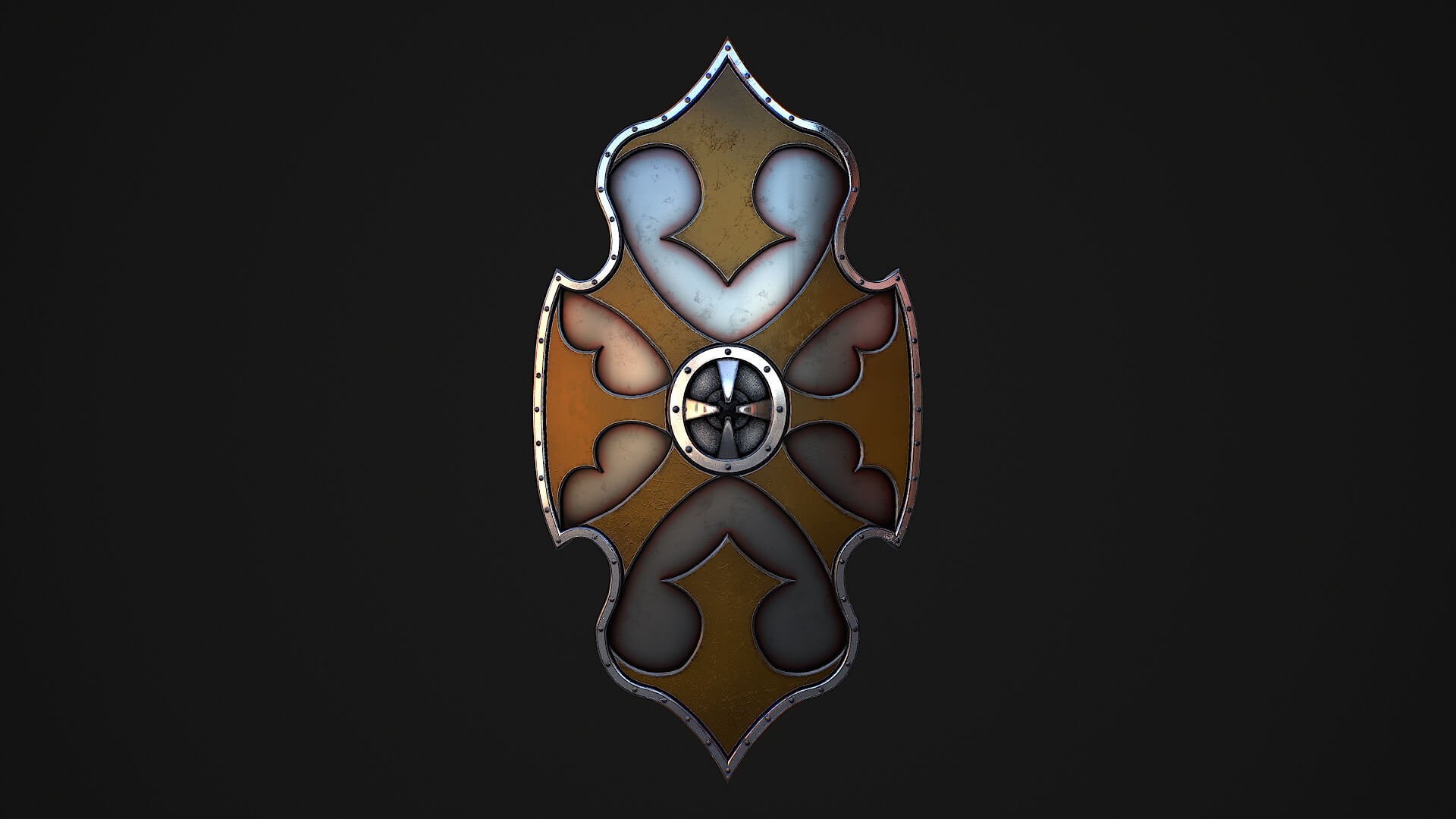 Fantasy Shield 4 - 3D Model by Nicu_Tepes
