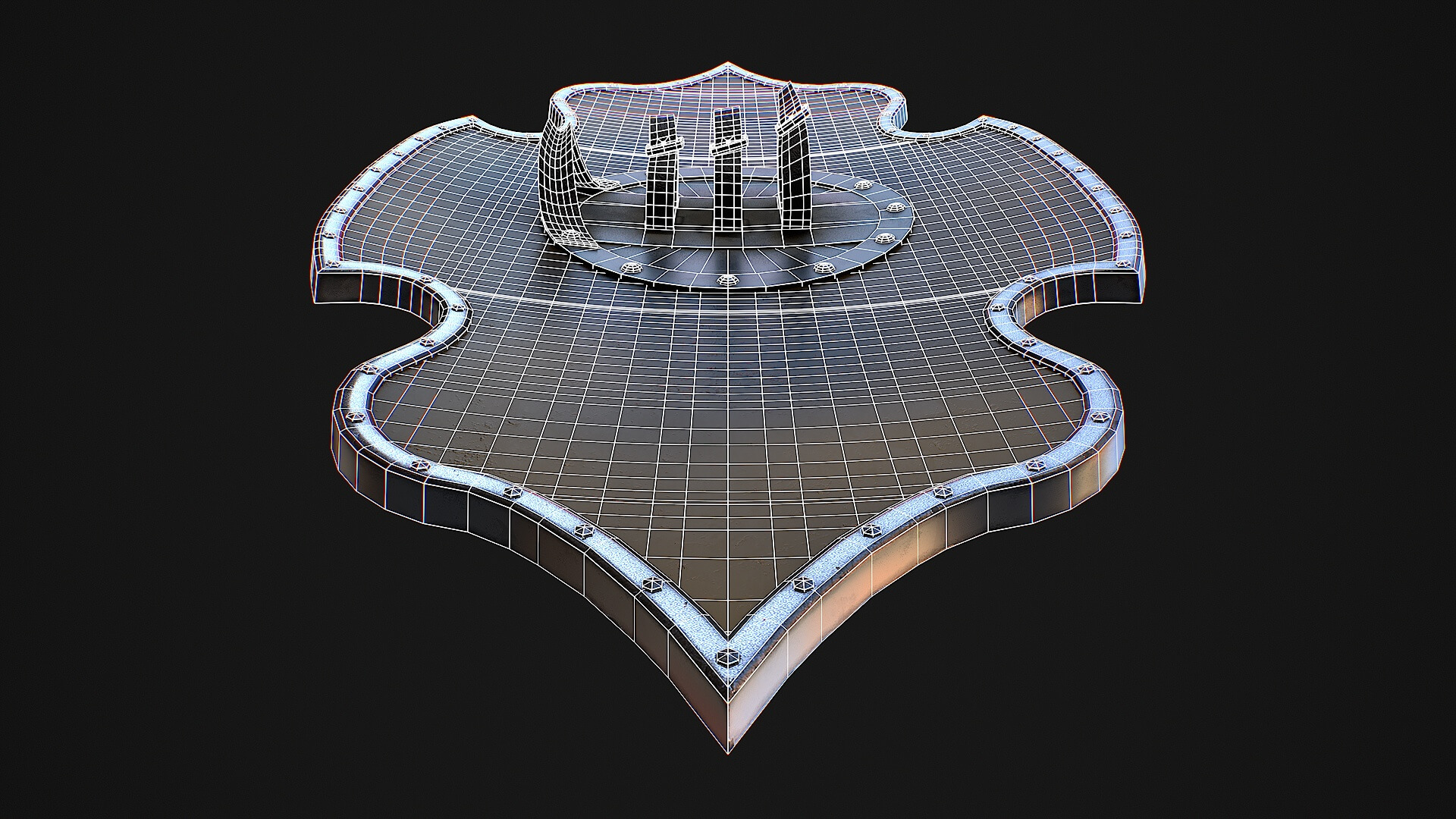 Fantasy Shield 4 - 3D Model by Nicu_Tepes