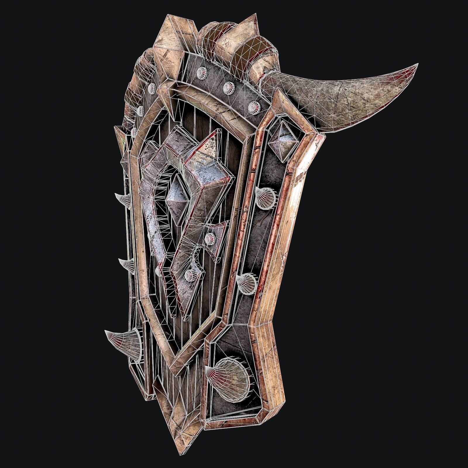 Fantasy Shield 5 - 3D Model by Nicu_Tepes