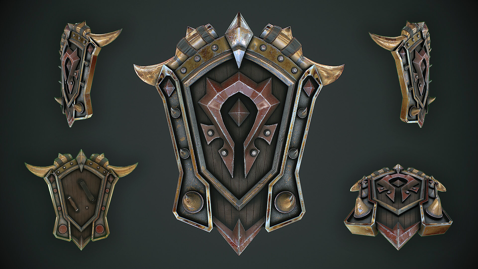 Fantasy Shield 5 - 3D Model by Nicu_Tepes