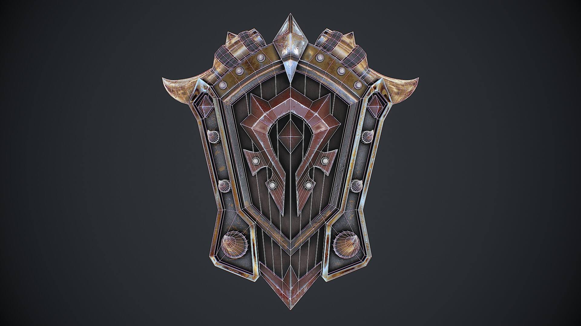 Fantasy Shield 5 - 3D Model by Nicu_Tepes
