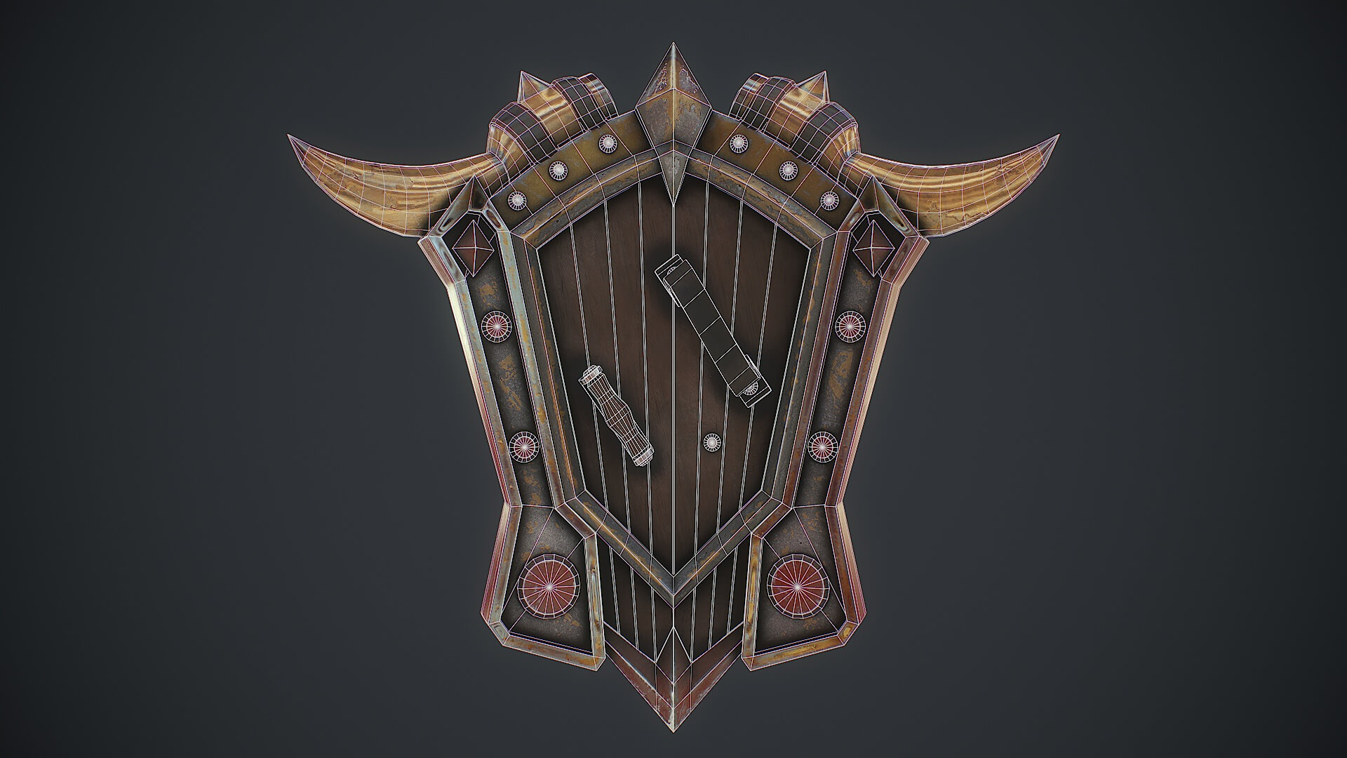 Fantasy Shield 5 - 3D Model by Nicu_Tepes