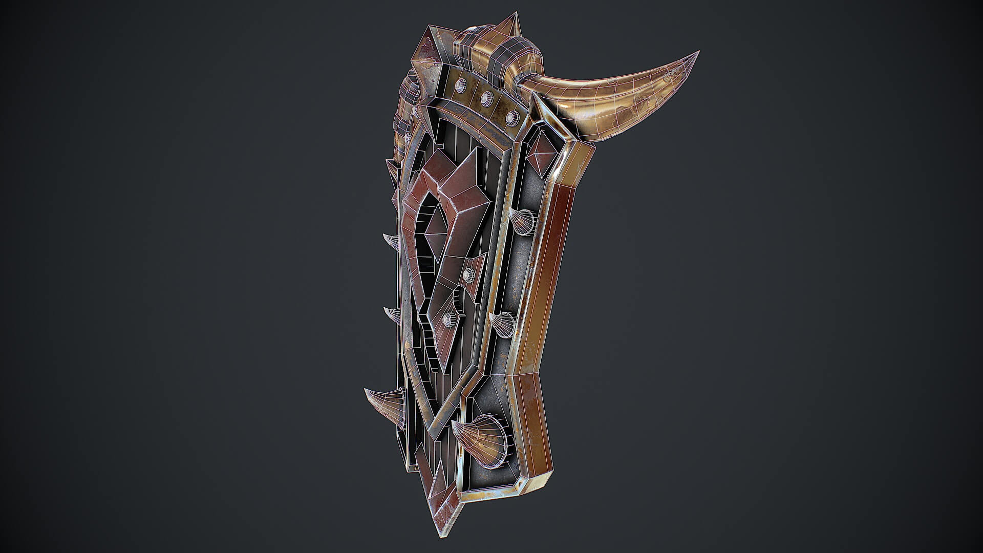 Fantasy Shield 5 - 3D Model by Nicu_Tepes