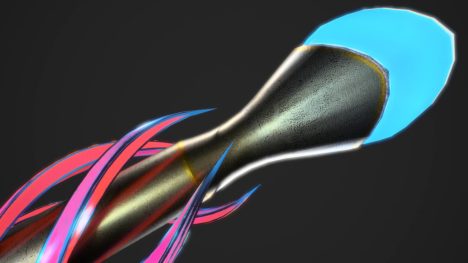 Fantasy Staff 1 - 3D Model by Nicu_Tepes