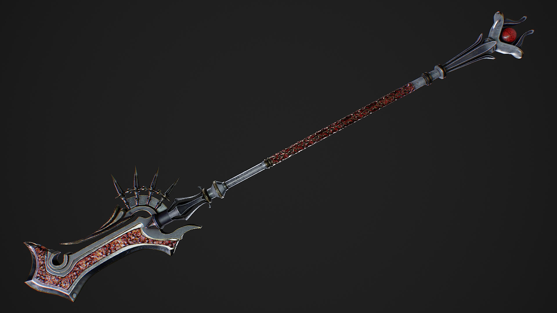 Fantasy Staff - 3D Model by Nicu_Tepes