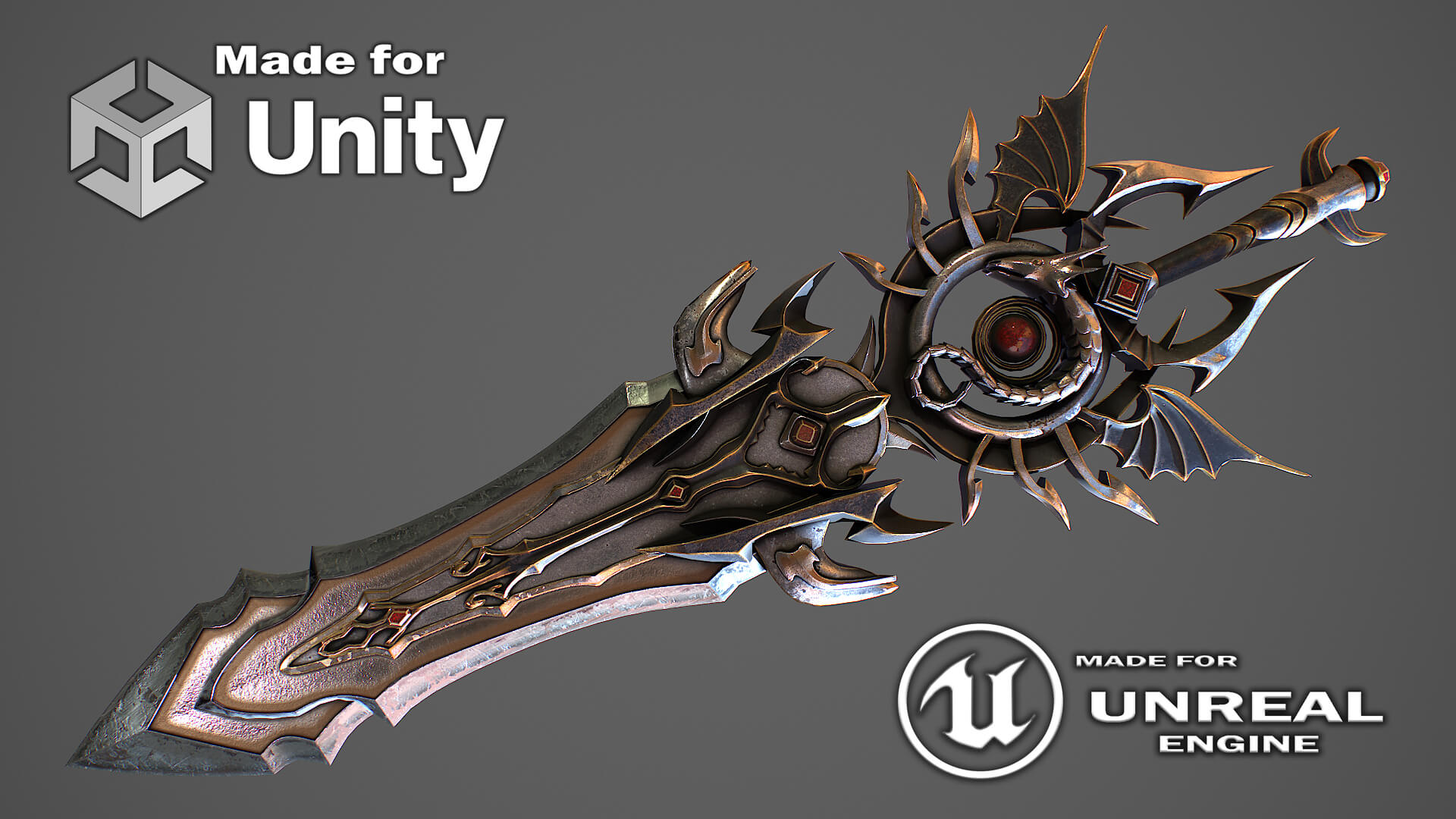 Fantasy Sword 11 3D Model by Nicu_Tepes