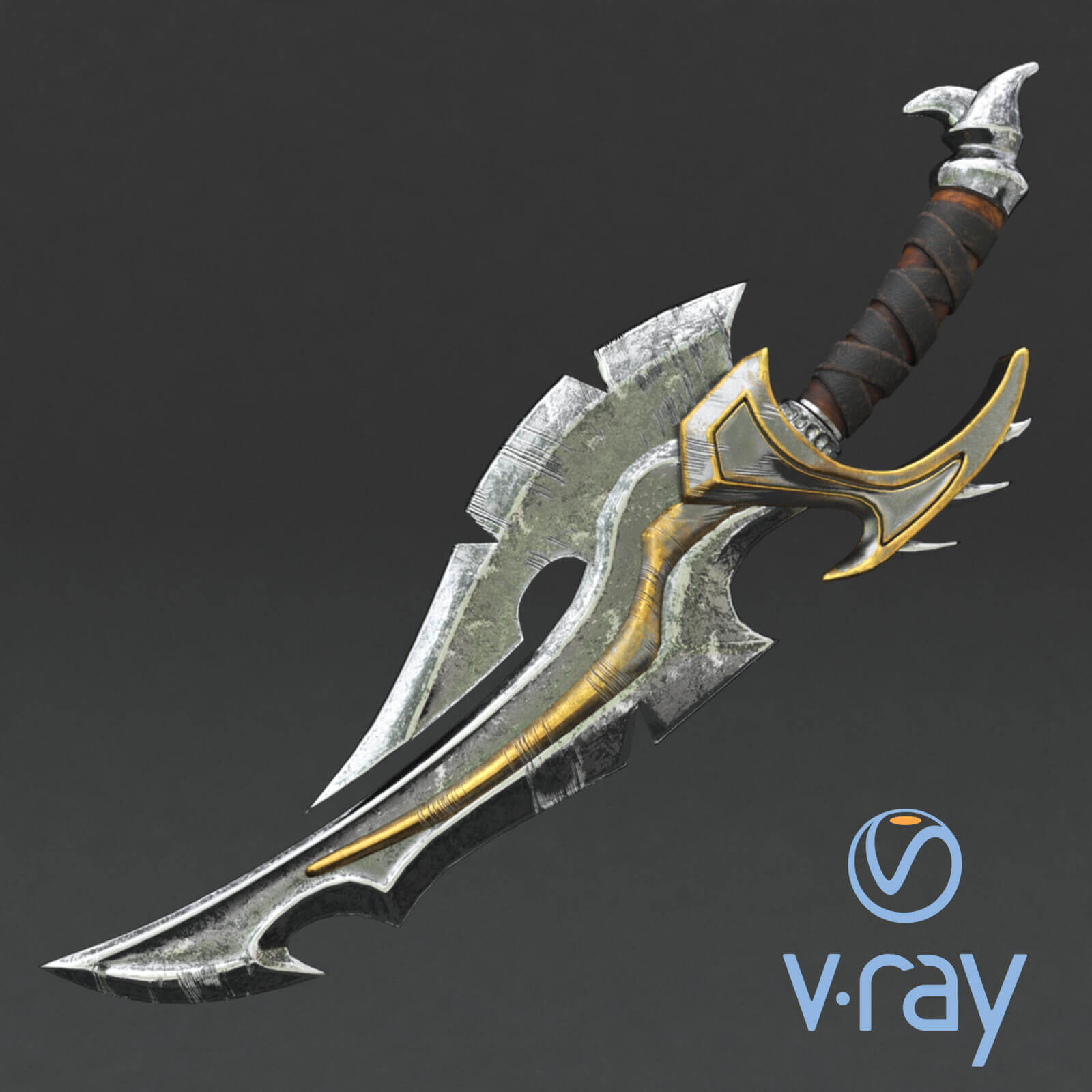 Fantasy Sword - 3D Model by Nicu_Tepes
