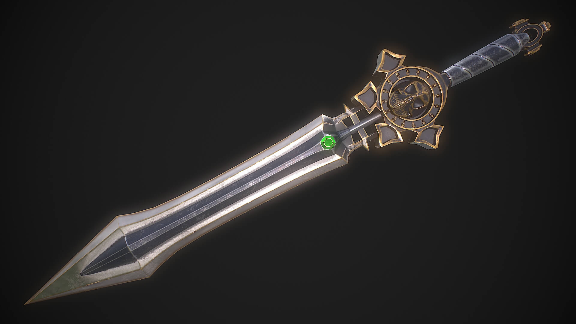 Fantasy Sword 17 - 3D Model by Nicu_Tepes