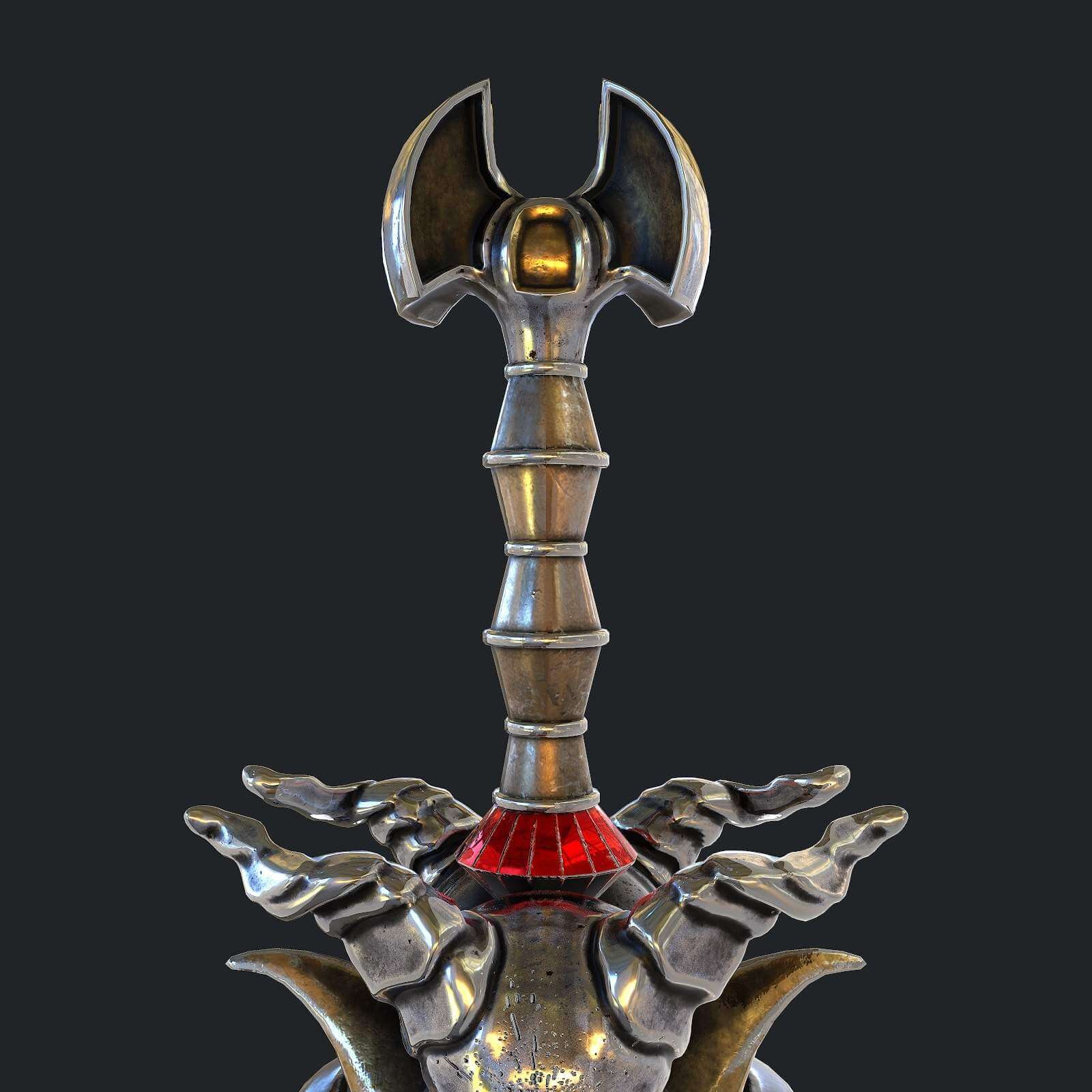 Fantasy Sword 18 - 3D Model by Nicu_Tepes