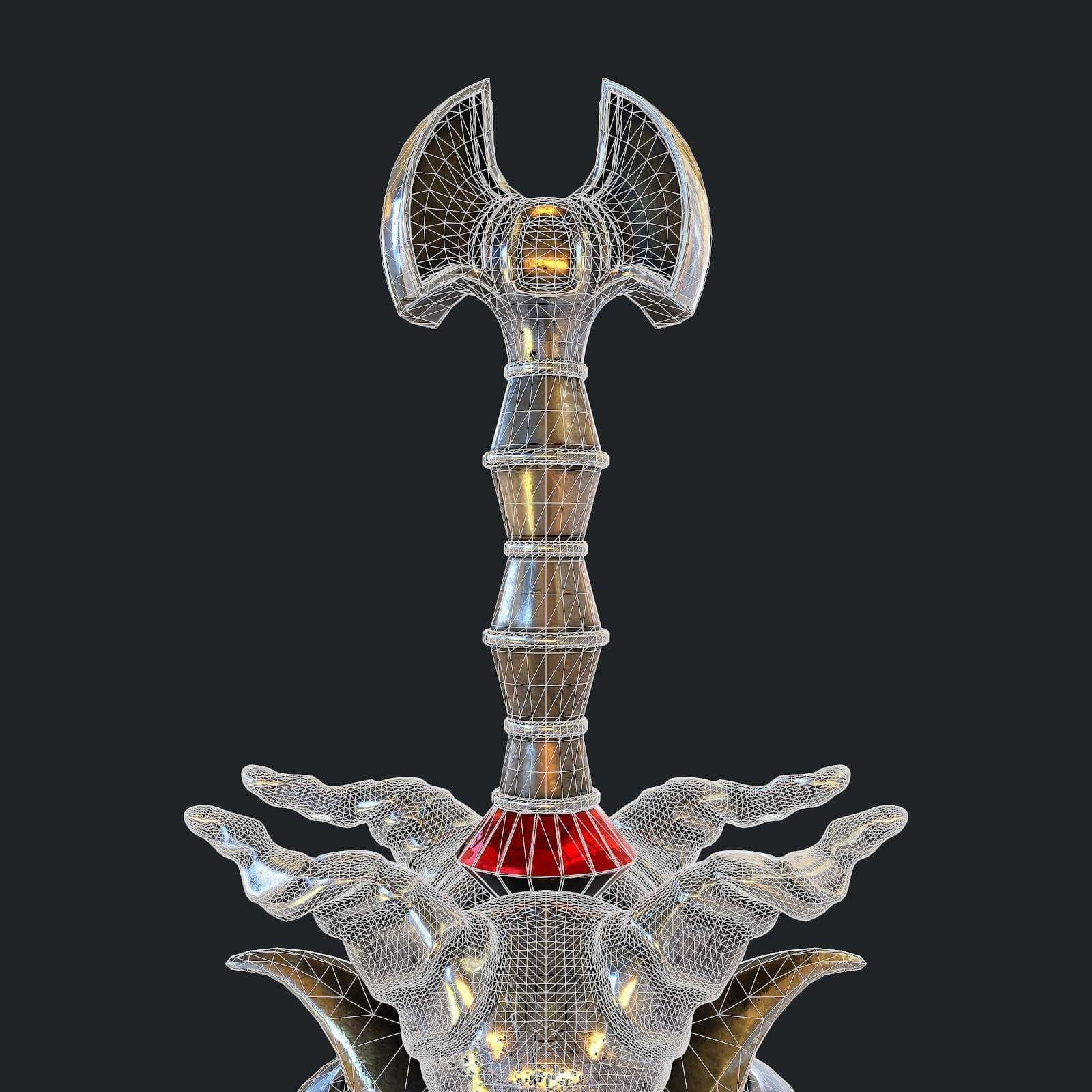 Fantasy Sword 18 - 3D Model by Nicu_Tepes
