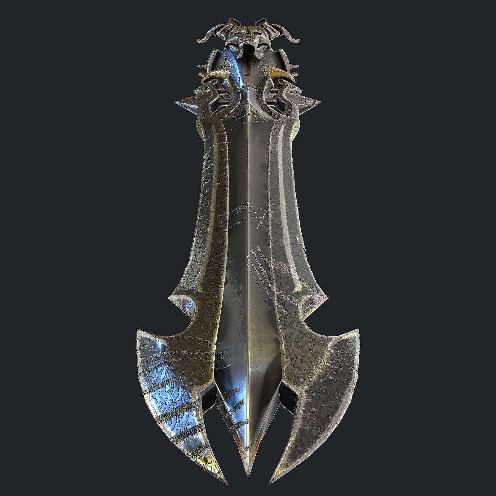 Fantasy Sword 18 - 3D Model by Nicu_Tepes