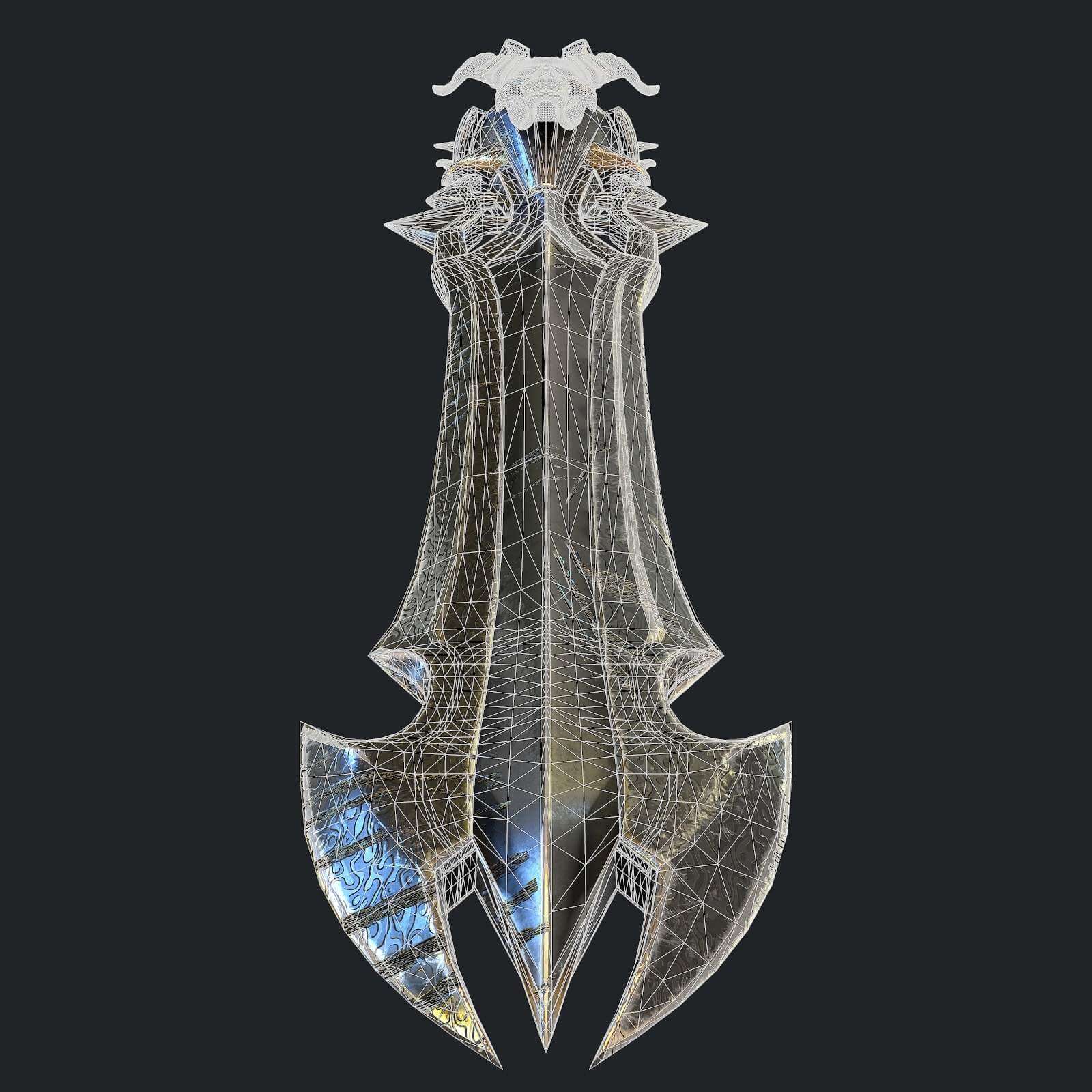 Fantasy Sword 18 - 3D Model by Nicu_Tepes