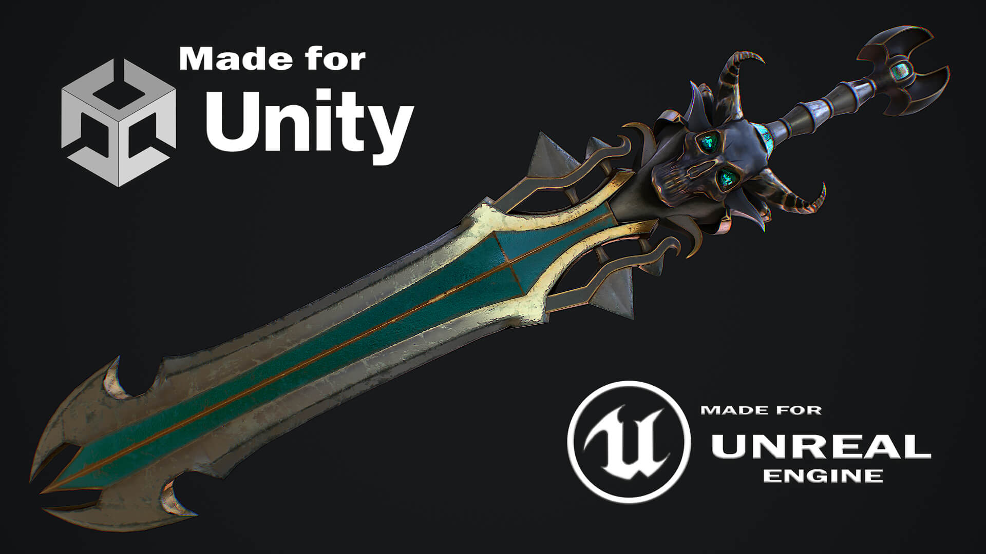 Fantasy Sword 18 - 3D Model by Nicu_Tepes