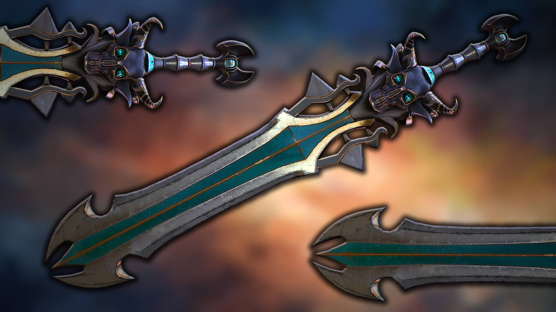 Fantasy Sword 18 - 3D Model by Nicu_Tepes