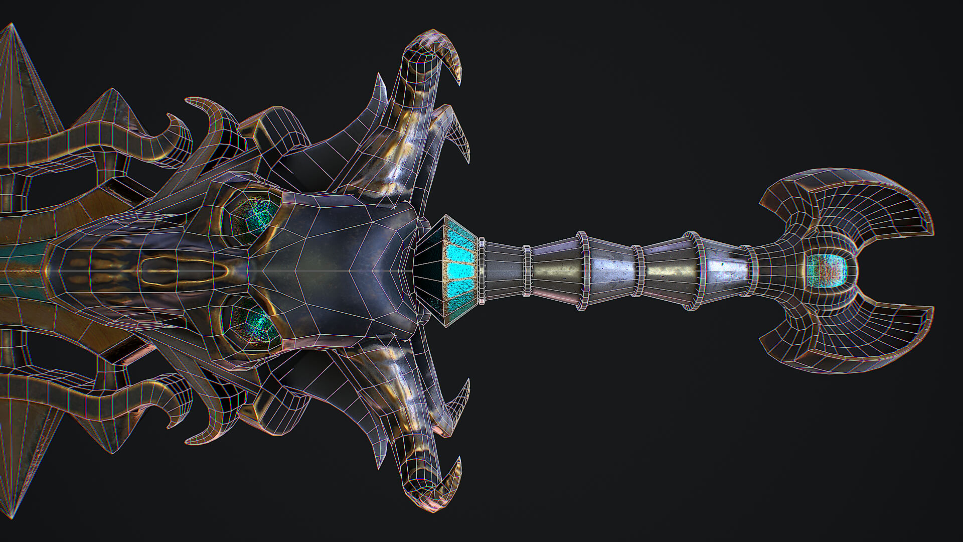 Fantasy Sword 18 - 3D Model by Nicu_Tepes