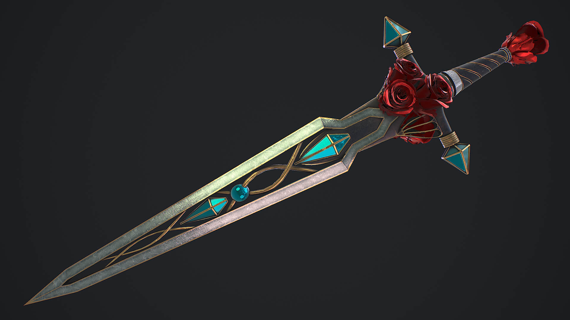 Fantasy Sword 21 - 3D Model by Nicu_Tepes