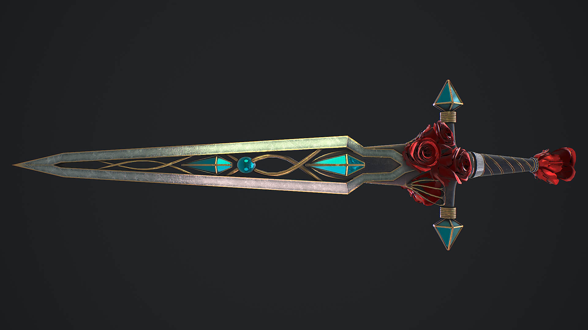 Fantasy Sword 21 - 3D Model by Nicu_Tepes