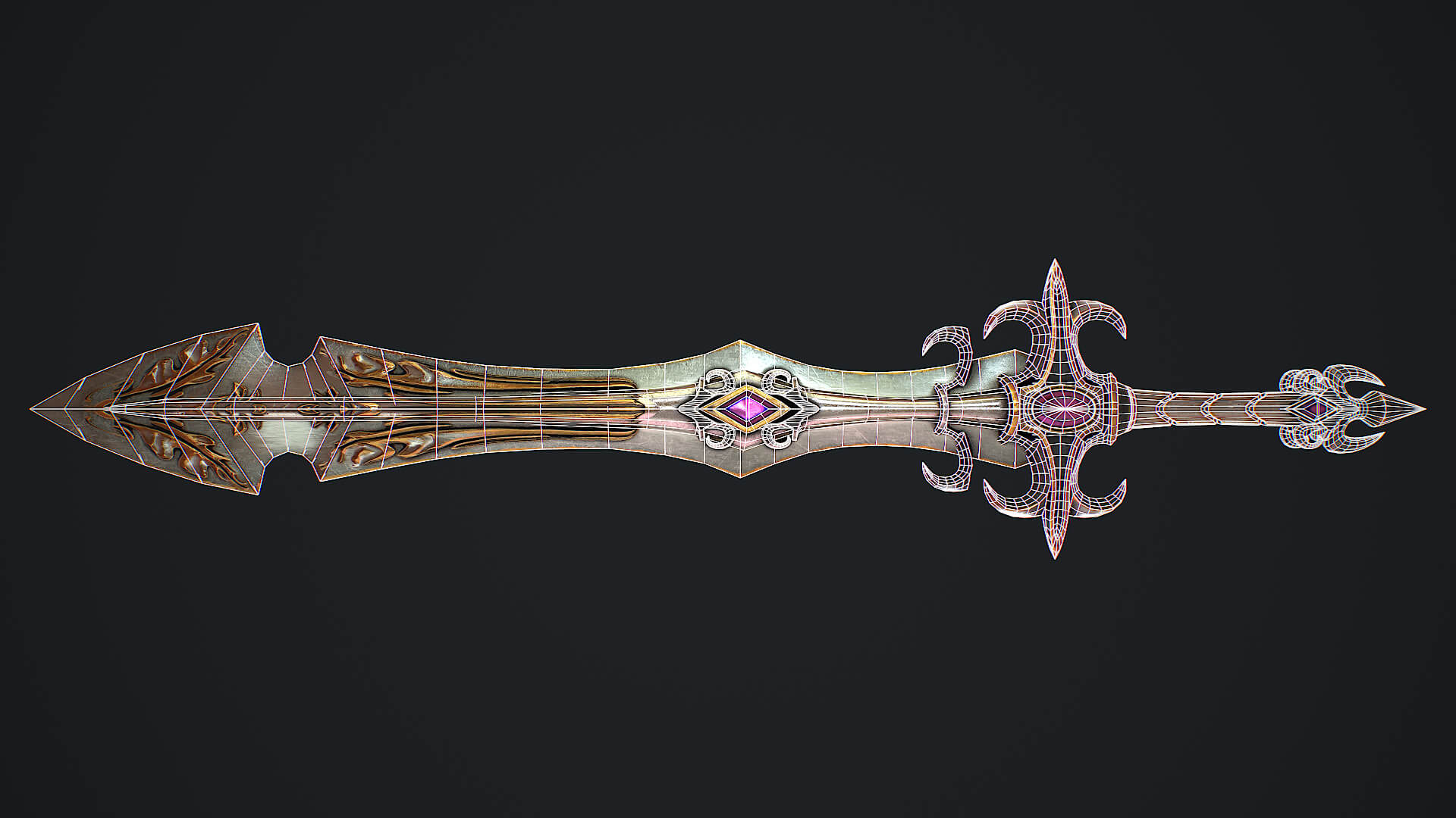 Fantasy Sword 22 3D Model by Nicu_Tepes