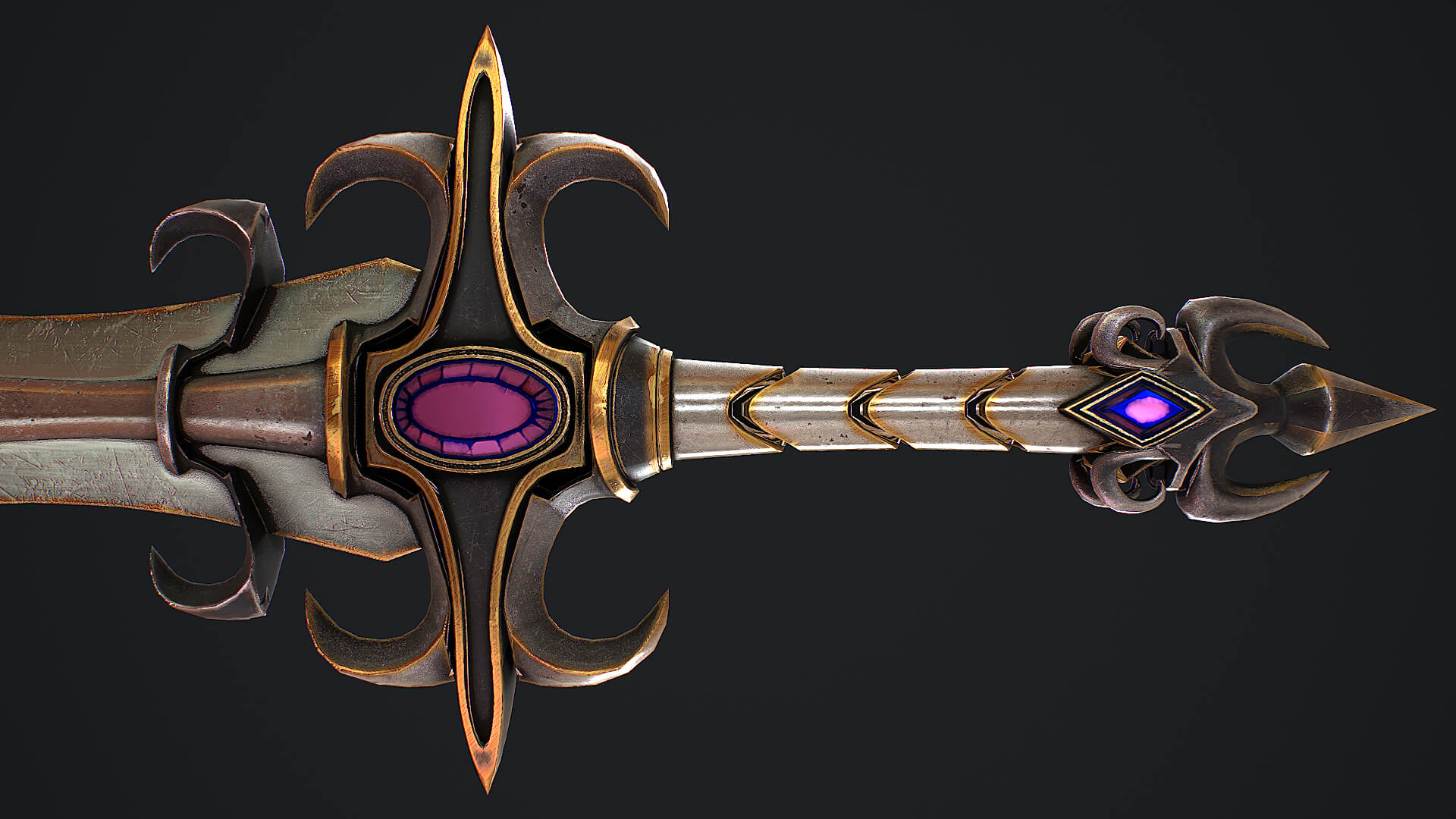 Fantasy Sword 22 3D Model by Nicu_Tepes