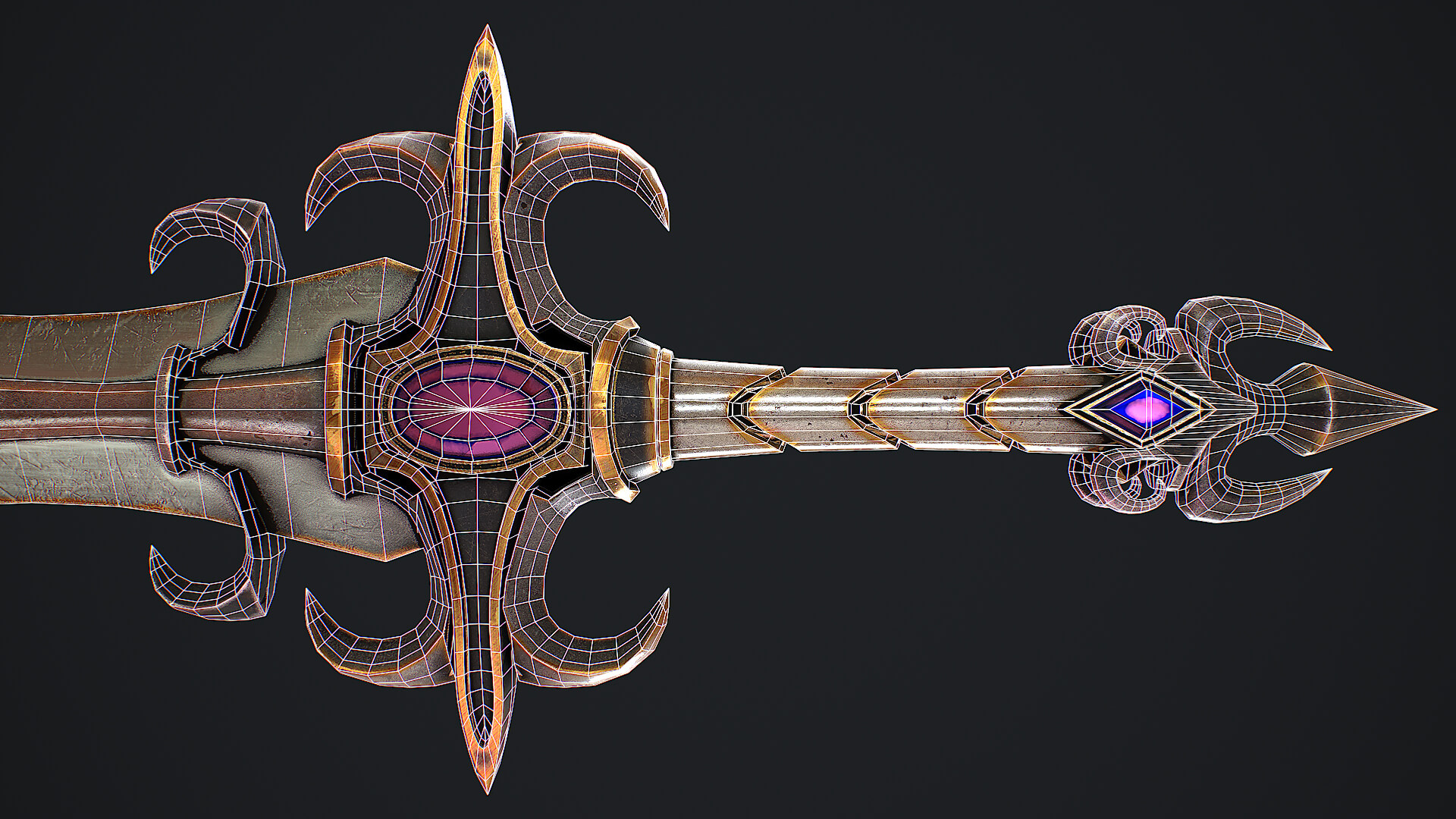 Fantasy Sword 22 3D Model by Nicu_Tepes