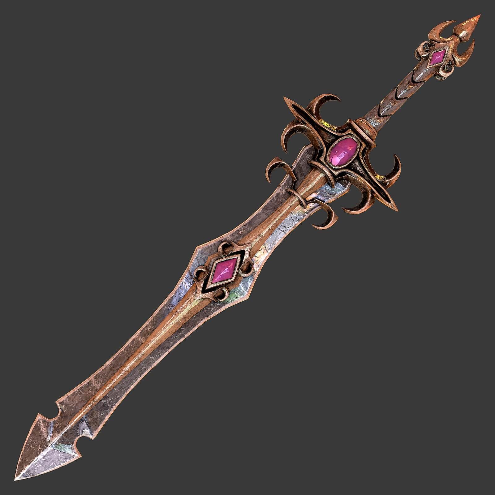 Fantasy Sword 22 - 3D Model by Nicu_Tepes