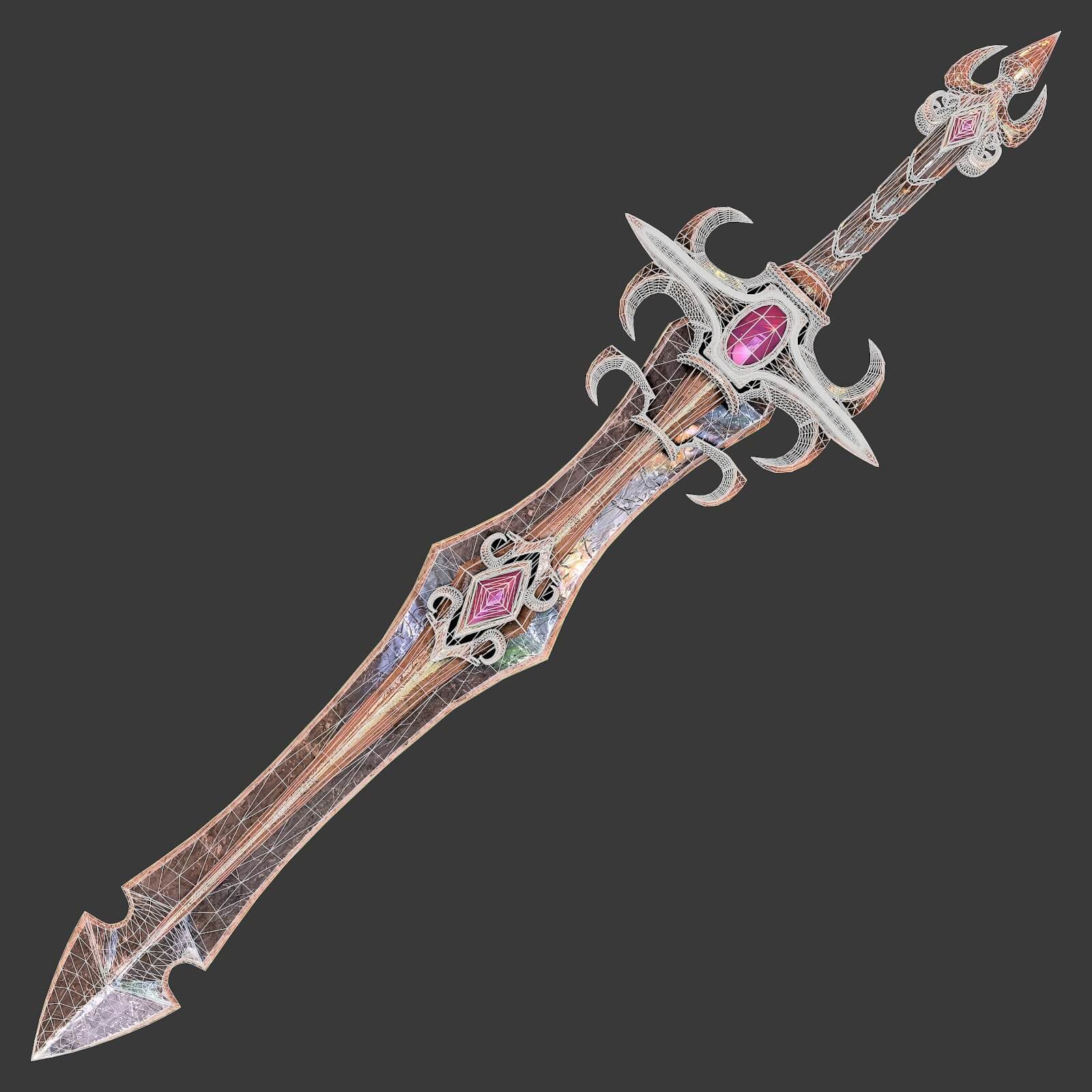 Fantasy Sword 22 - 3D Model by Nicu_Tepes