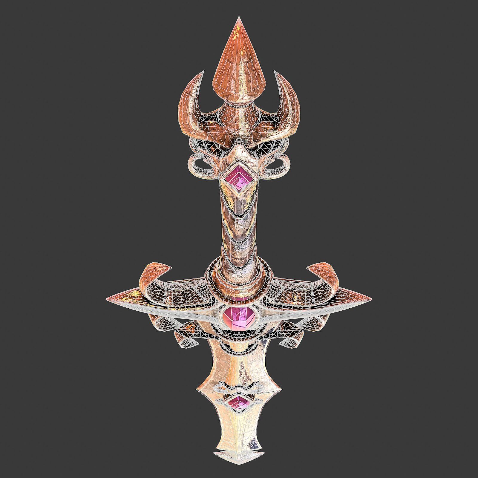 Fantasy Sword 22 - 3D Model by Nicu_Tepes