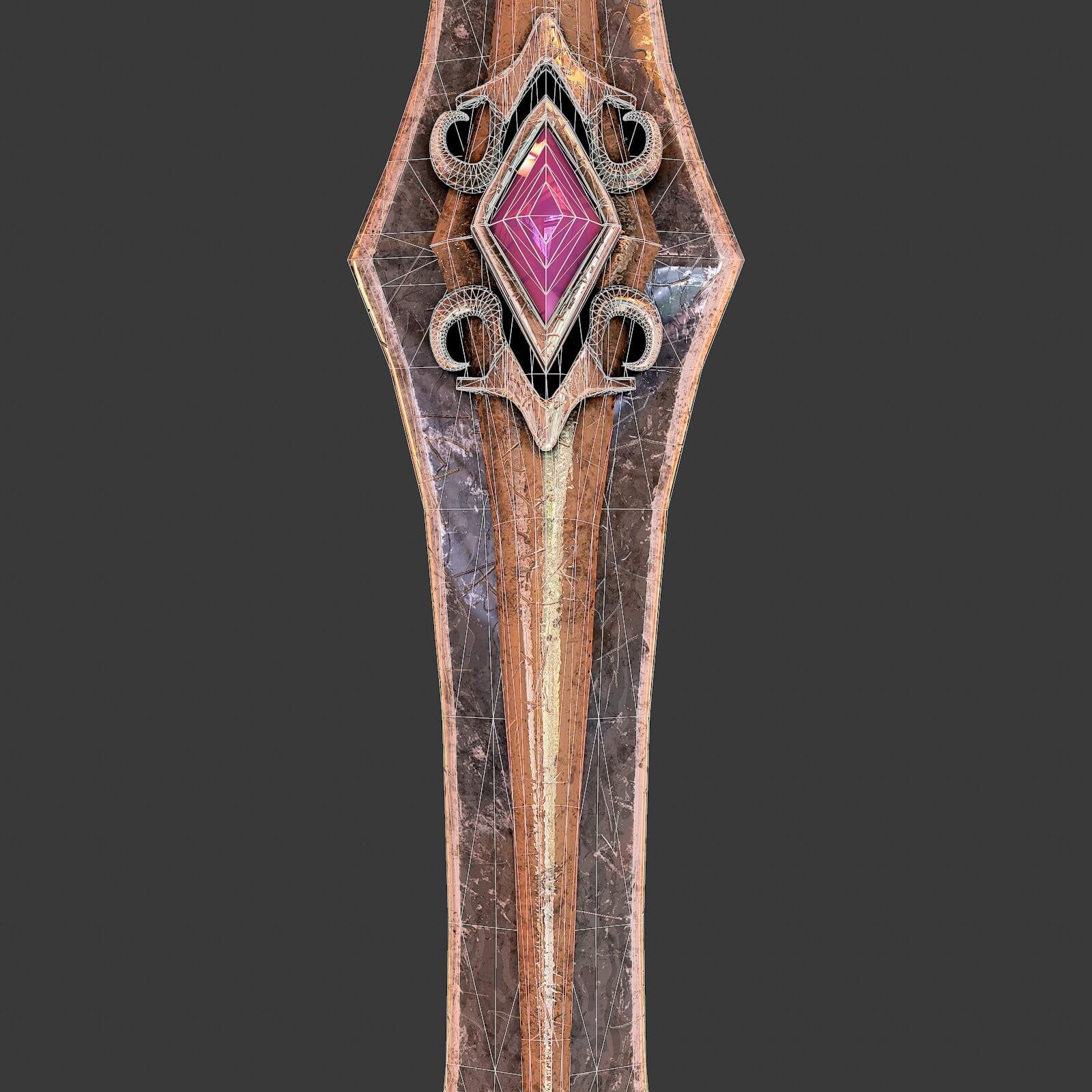 Fantasy Sword 22 - 3D Model by Nicu_Tepes