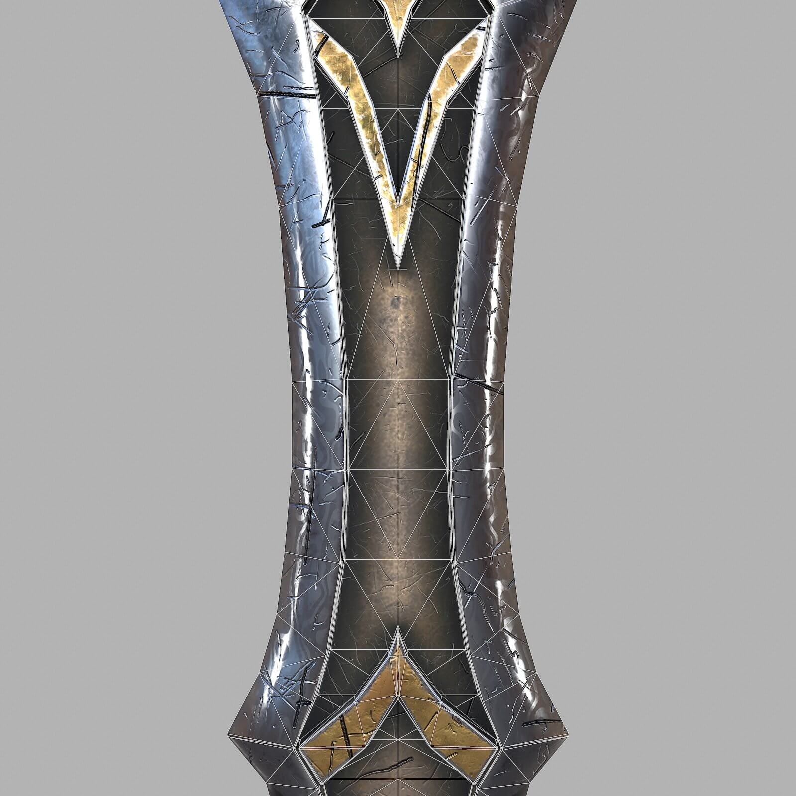 Fantasy Sword 23 - 3D Model by Nicu_Tepes