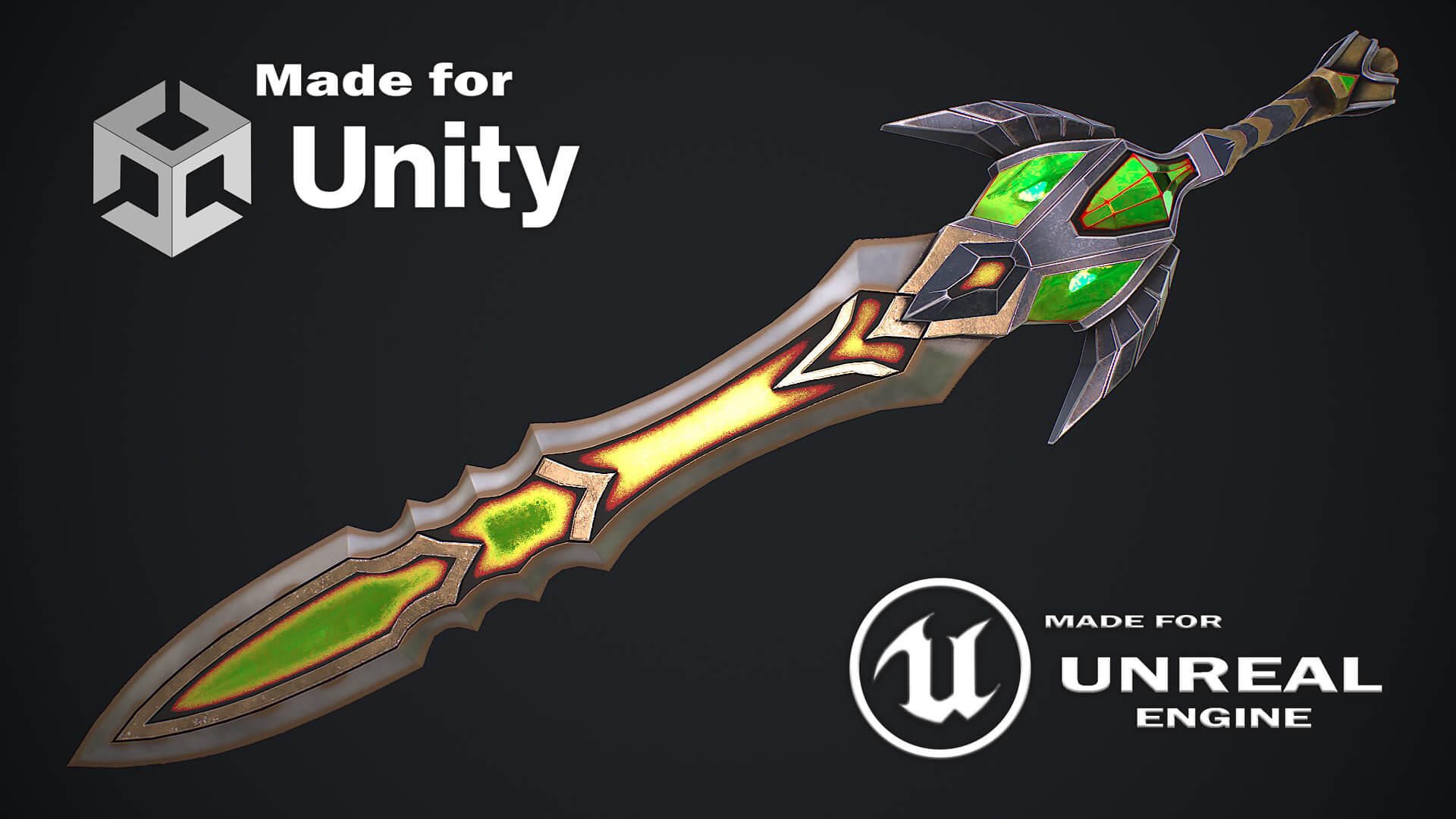 Fantasy Sword 23 3D Model by Nicu_Tepes