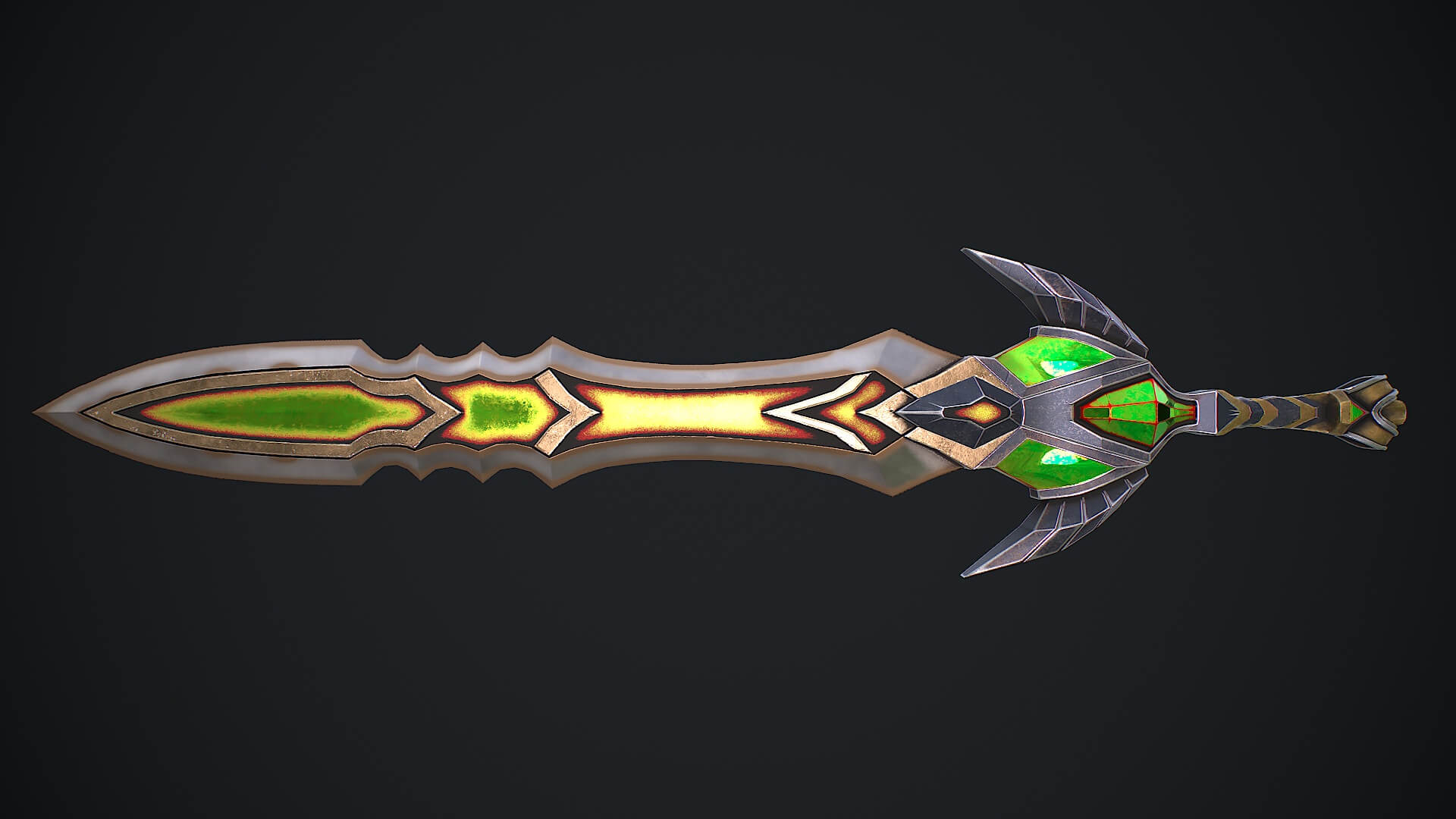 Fantasy Sword 23 3D Model by Nicu_Tepes