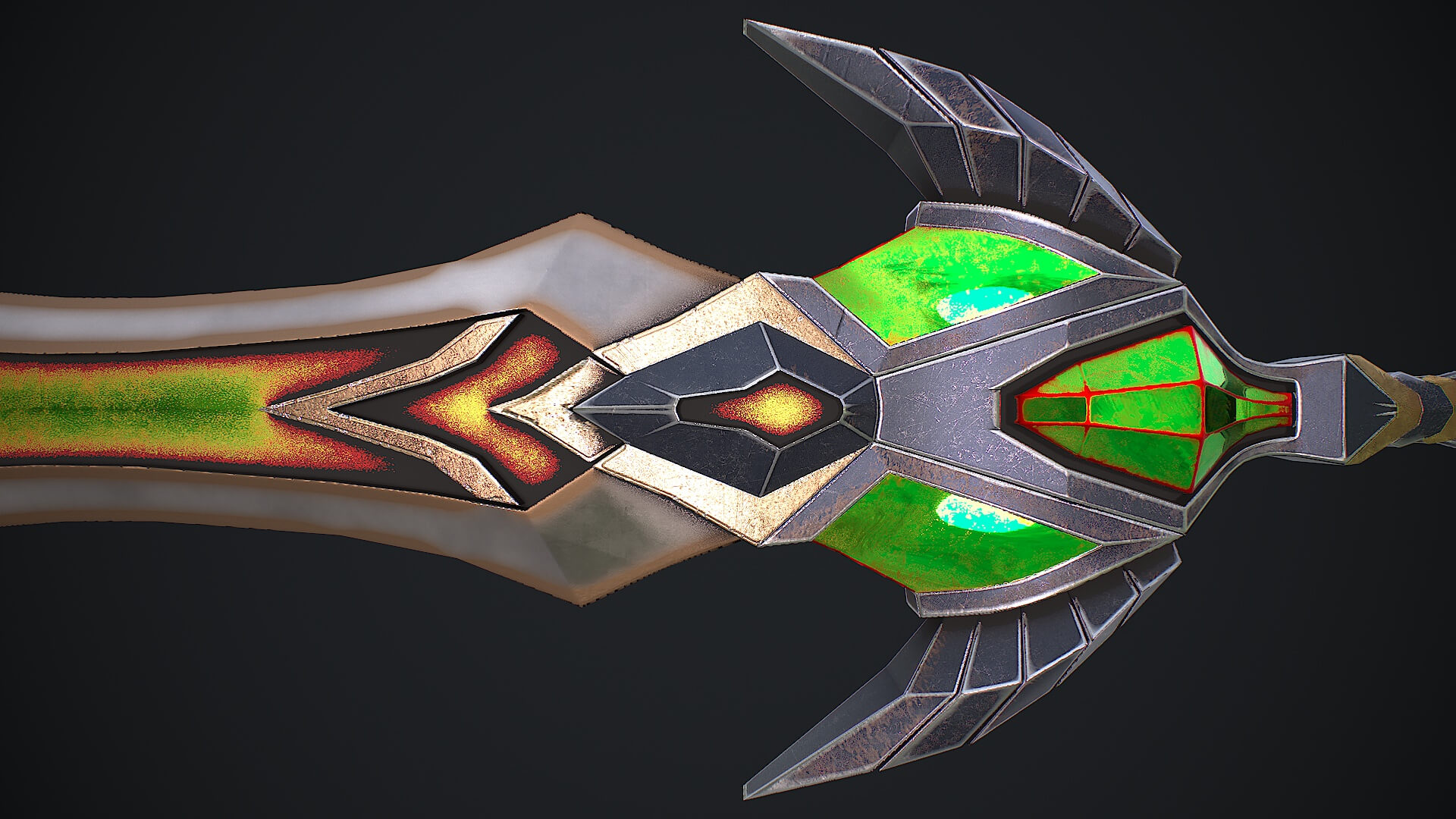 Fantasy Sword 23 3D Model by Nicu_Tepes