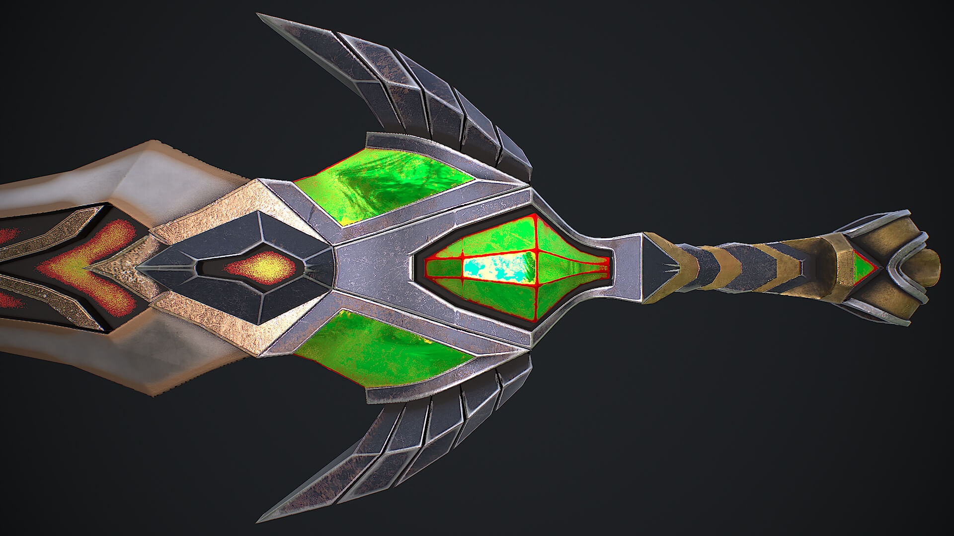 Fantasy Sword 23 3D Model by Nicu_Tepes