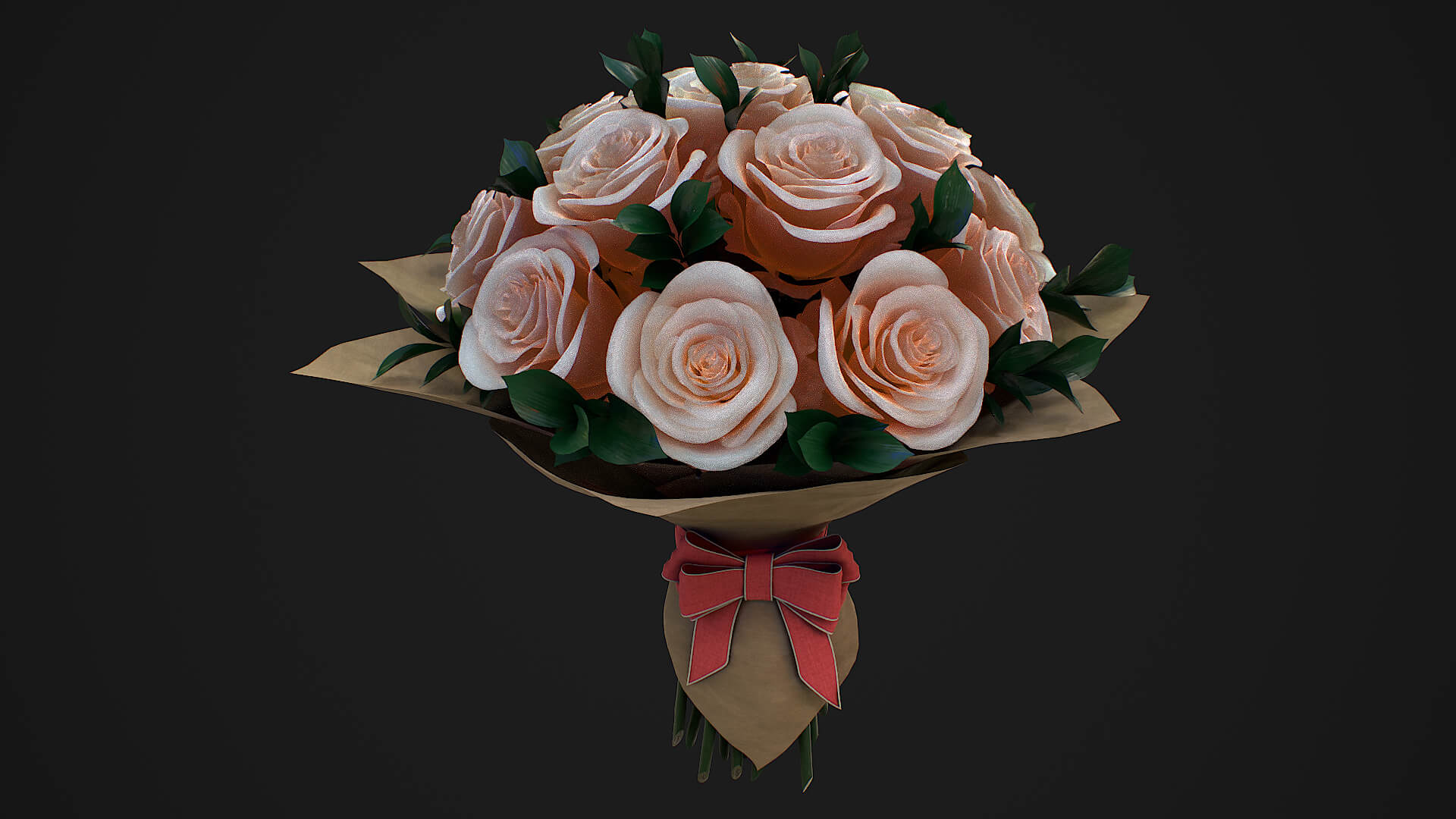 Bouquet of Roses - 3D Model by Nicu_Tepes