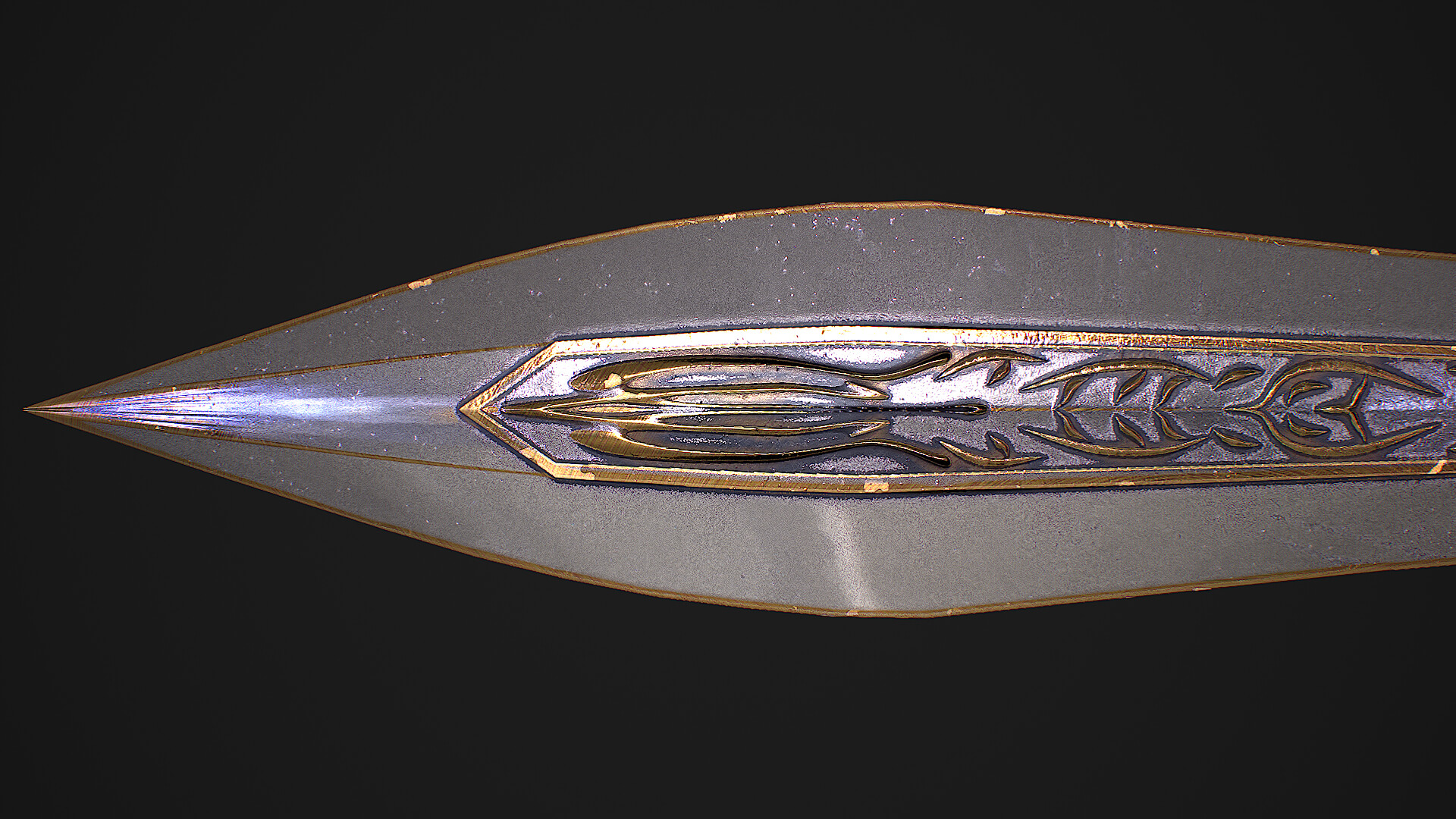 Fantasy Sword 29 With Scabbard - 3D Model by Nicu_Tepes