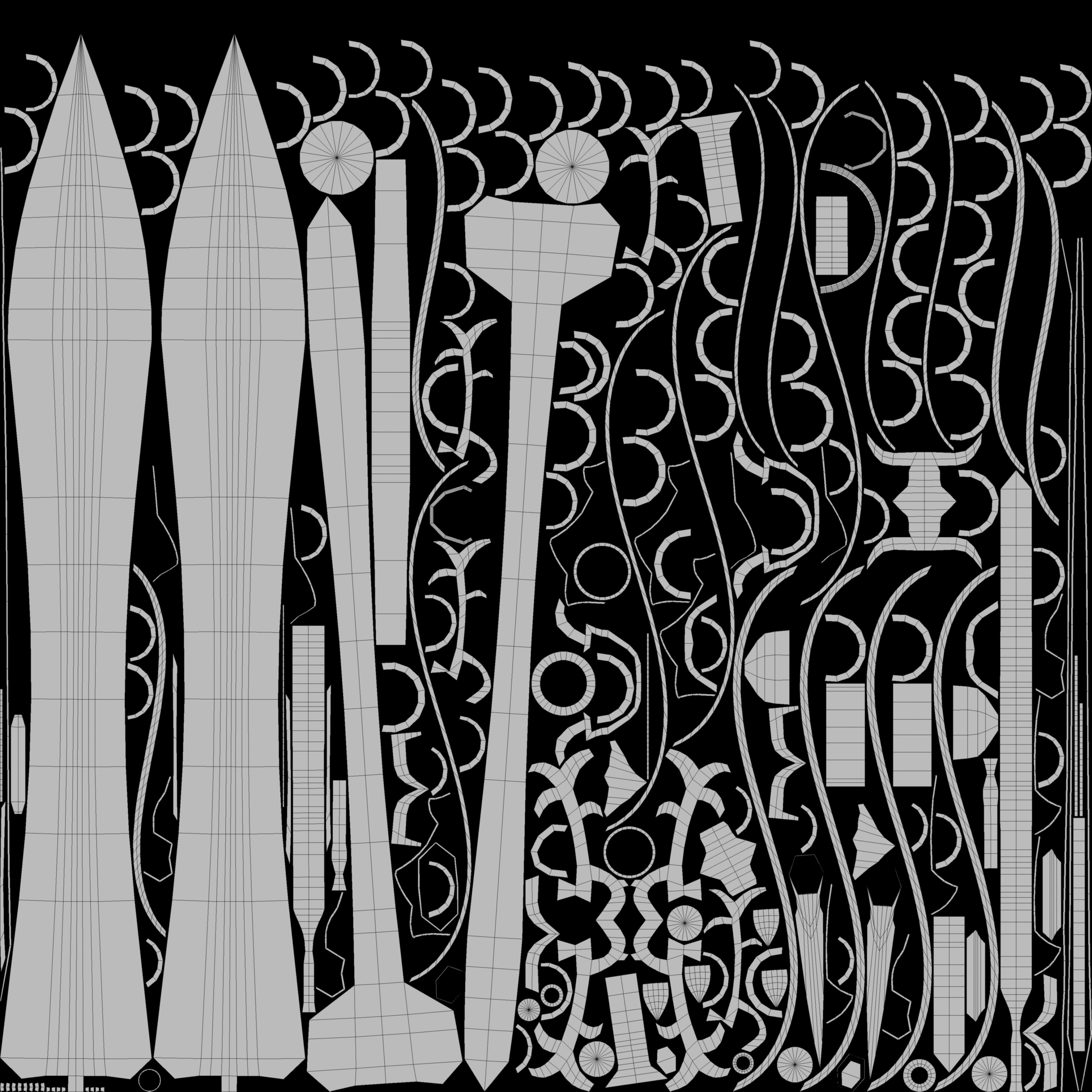 Fantasy Sword 29 With Scabbard - 3D Model by Nicu_Tepes