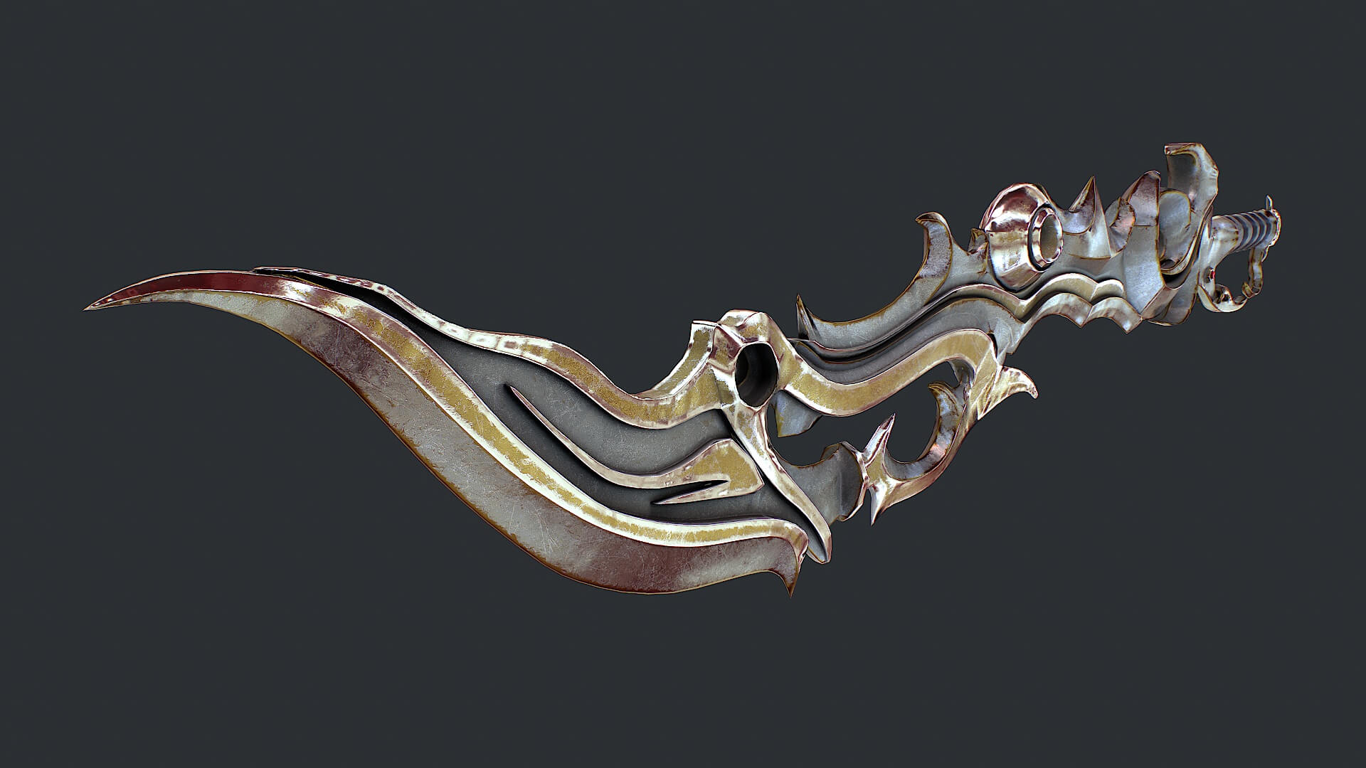 Fantasy Sword 3 - 3D Model by Nicu_Tepes