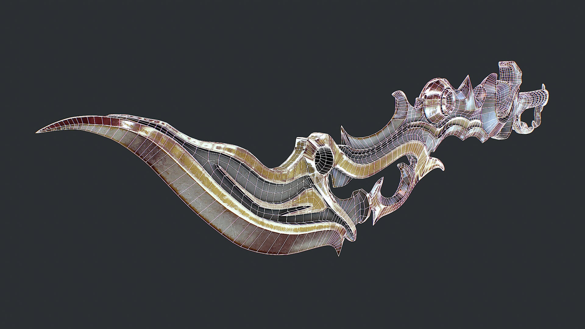Fantasy Sword 3 - 3D Model by Nicu_Tepes
