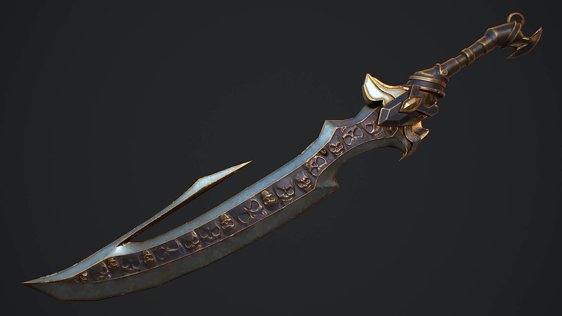 Fantasy Sword 4 - 3D Model by Nicu_Tepes
