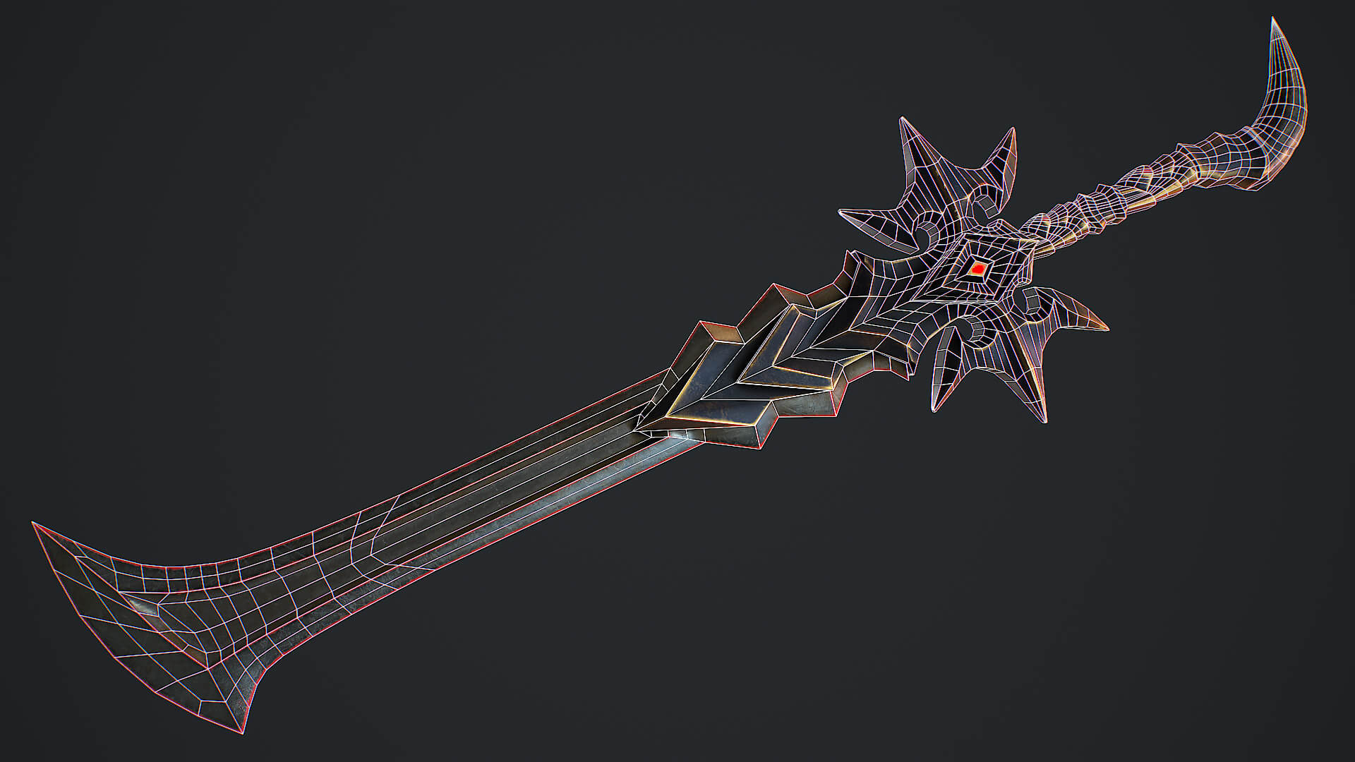 Fantasy Sword 5 - 3D Model by Nicu_Tepes