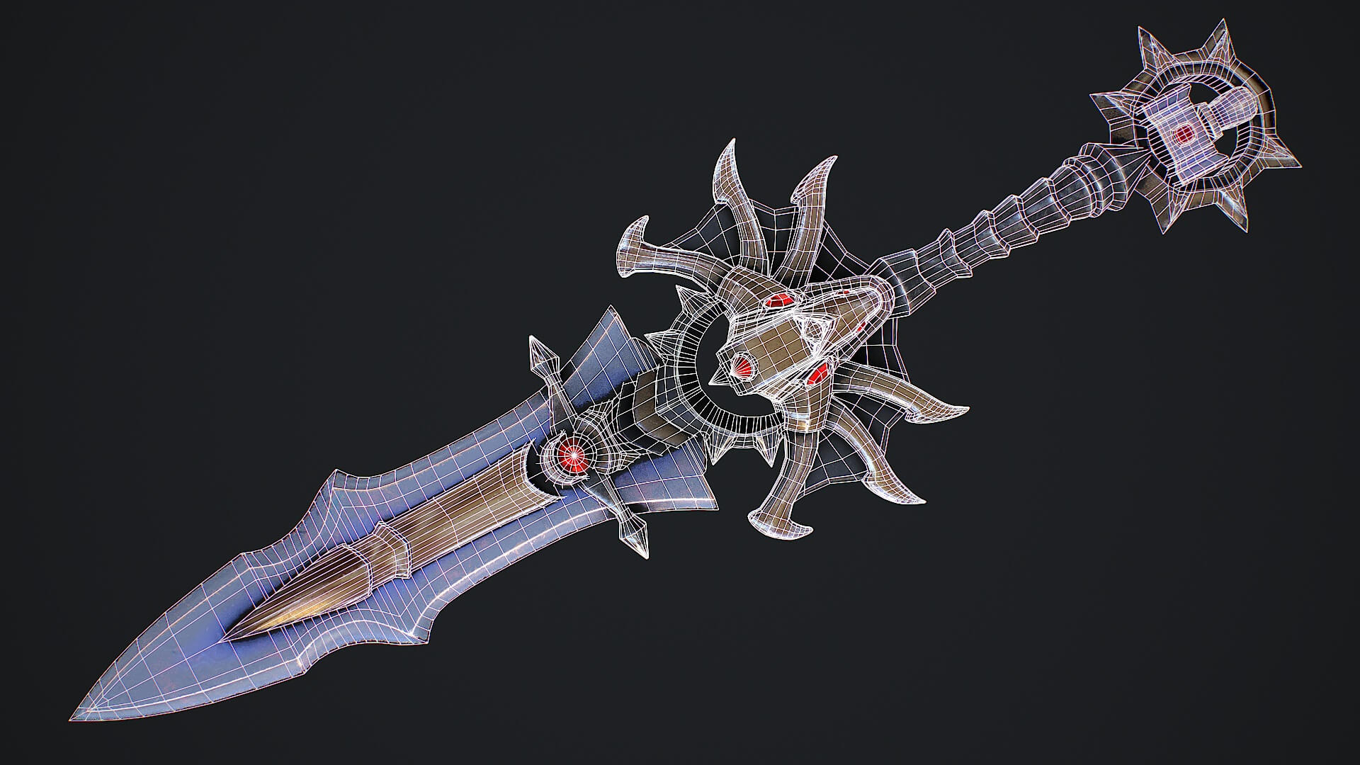 Fantasy Sword 6 - 3D Model by Nicu_Tepes