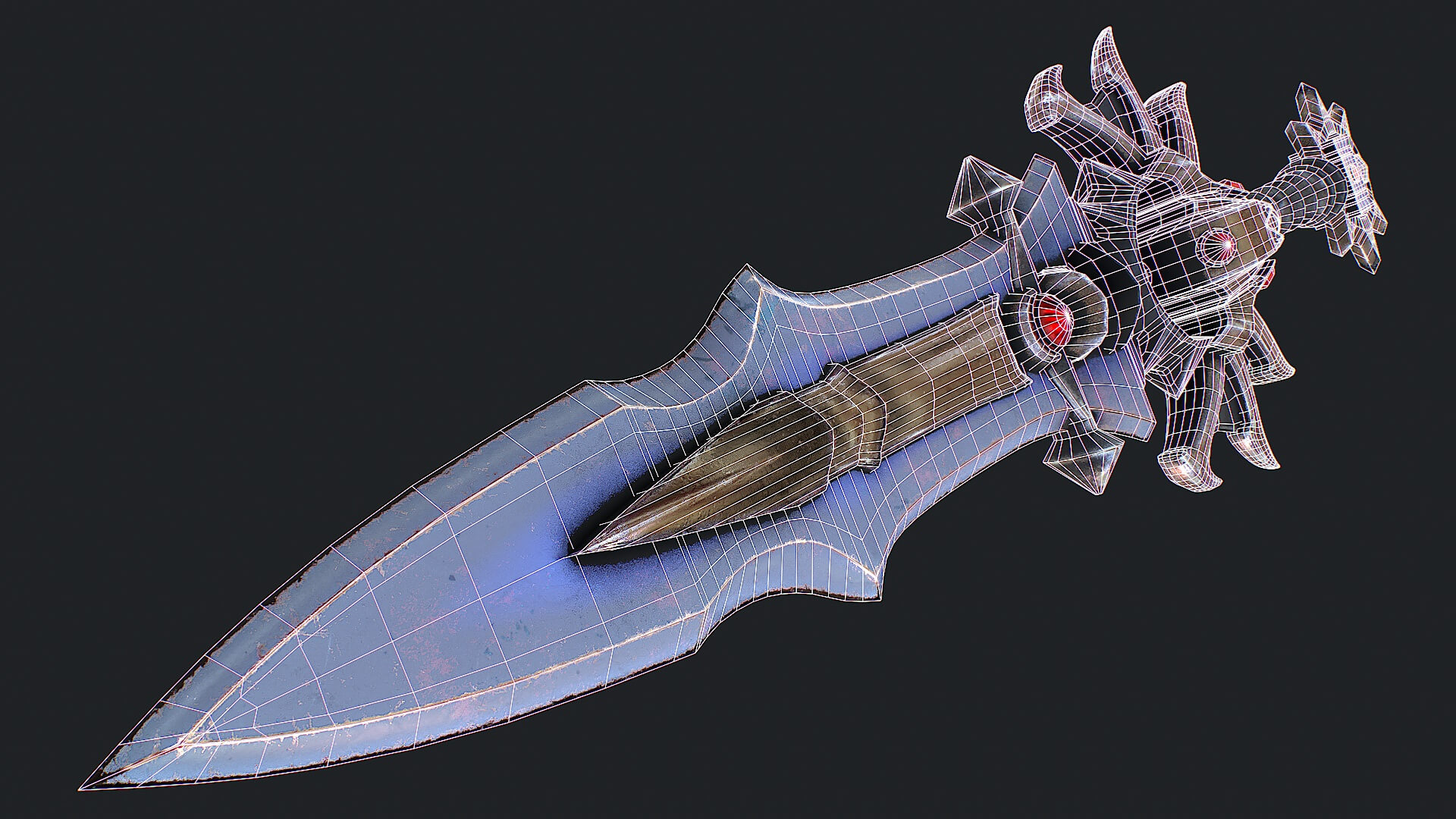 Fantasy Sword 6 - 3D Model by Nicu_Tepes