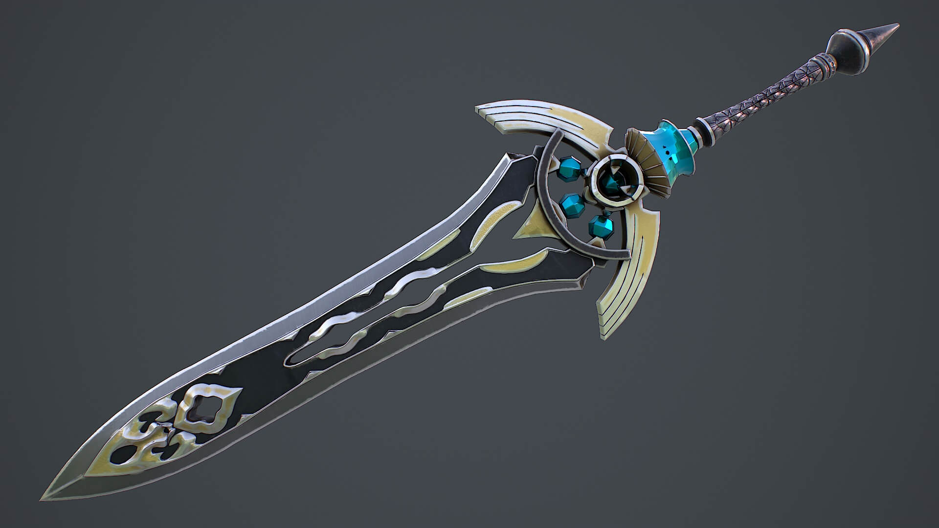 Fantasy Sword 7 - 3D Model by Nicu_Tepes