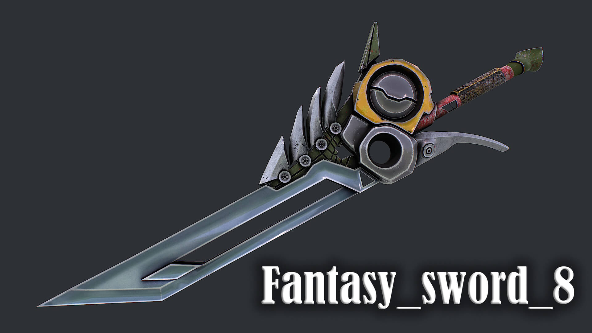 Fantasy Sword 8 - 3D Model by Nicu_Tepes