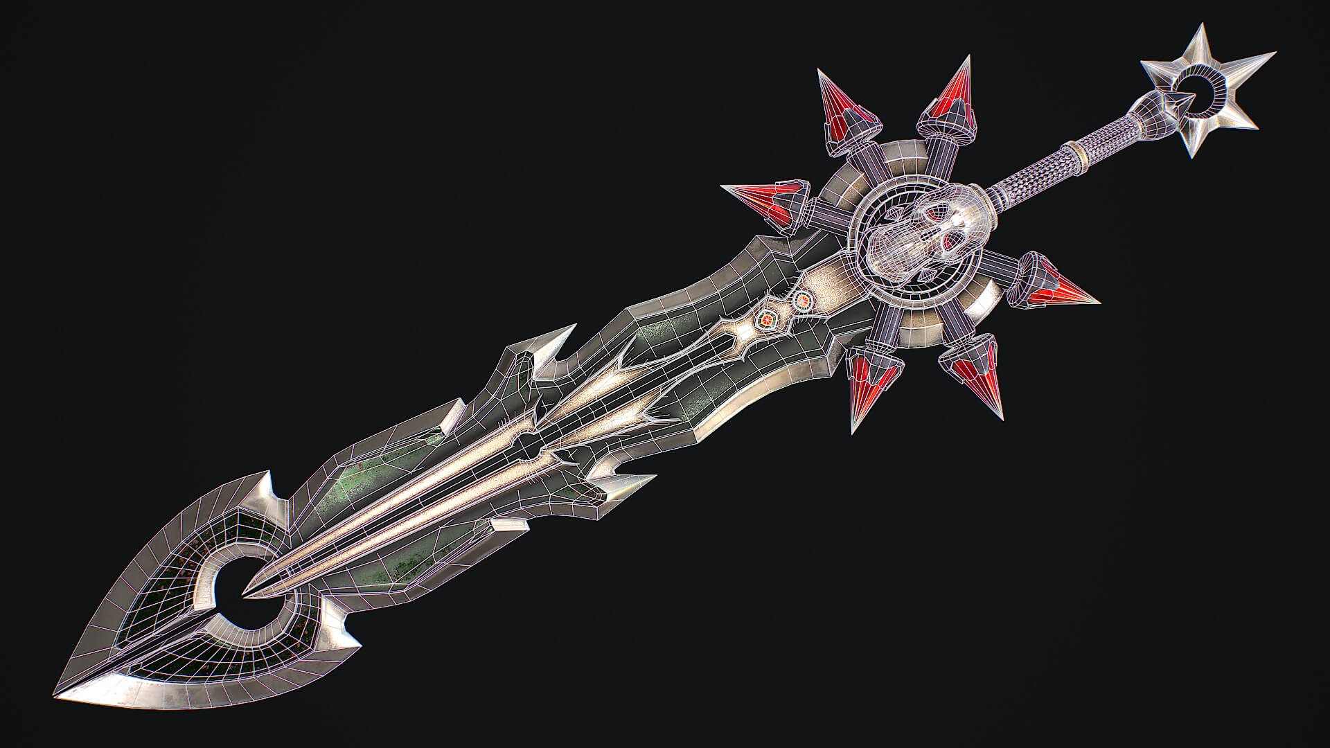 Fantasy Sword 9 - 3D Model by Nicu_Tepes