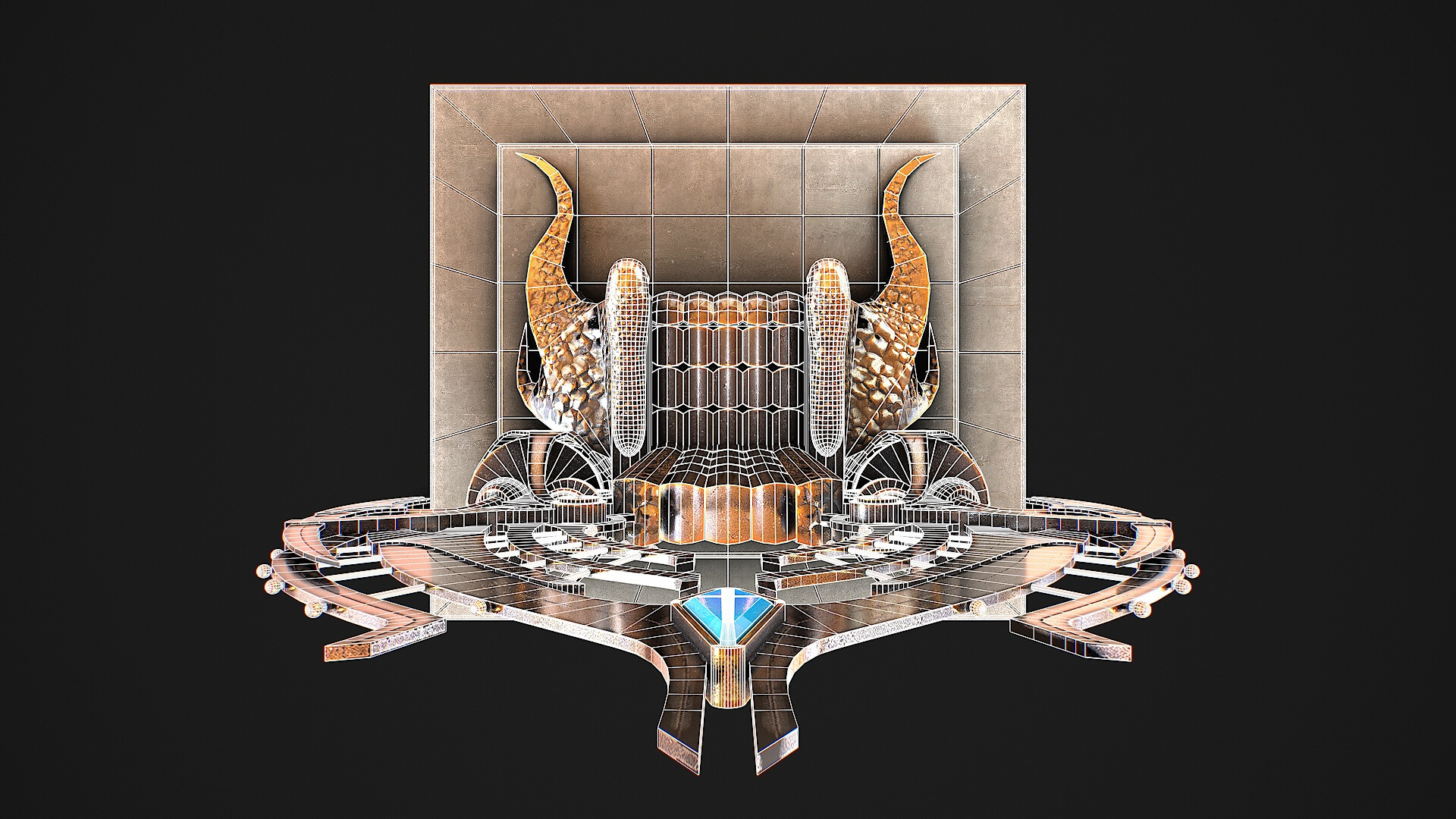 Fantasy Throne - 3D Model by Nicu_Tepes