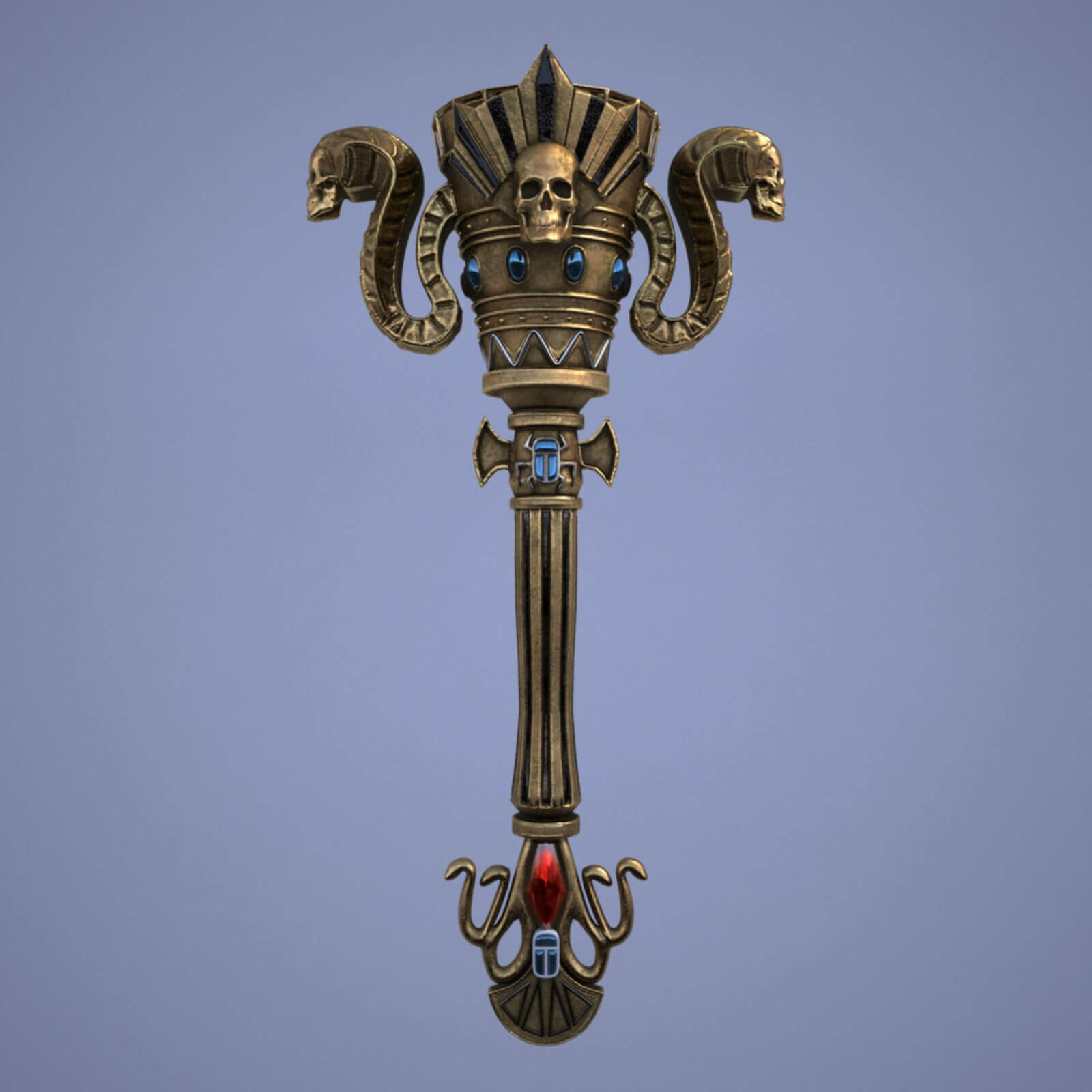 Fantasy Torch - 3D Model by Nicu_Tepes